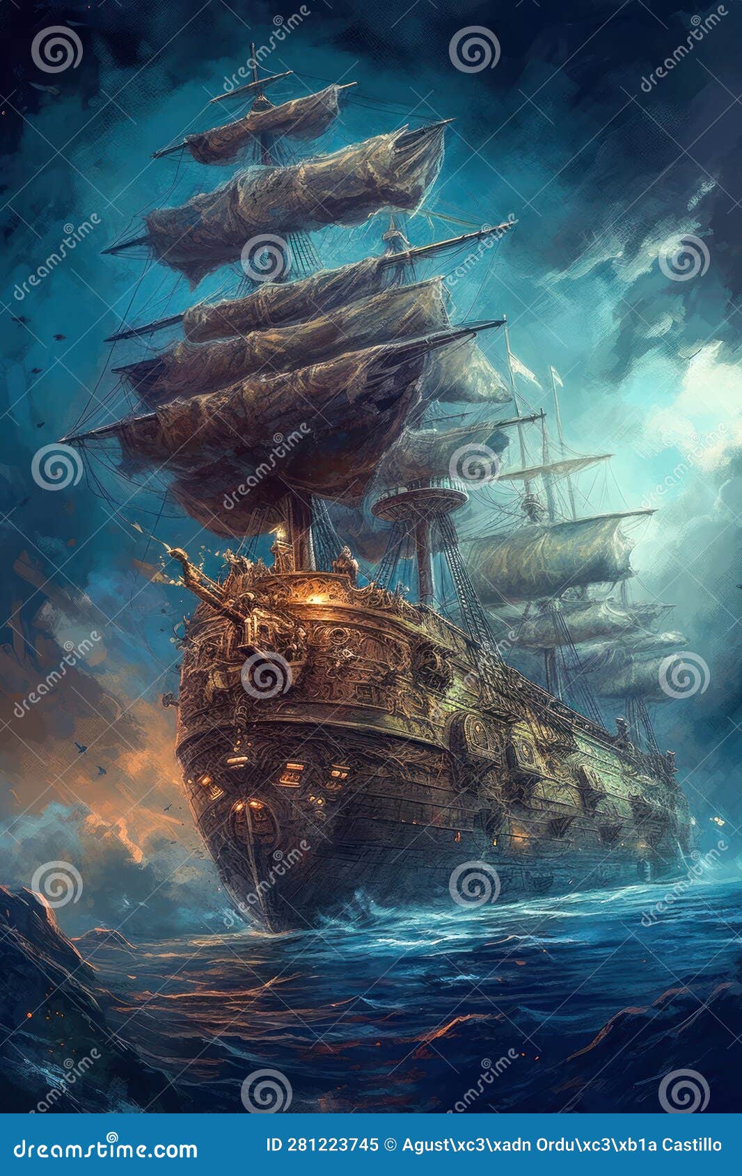 Frigate Sailing Ship Vector Isolated On White Background ...