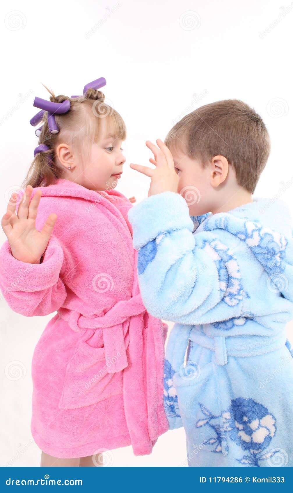 Fright of children stock photo. Image of frightens, blue - 11794286