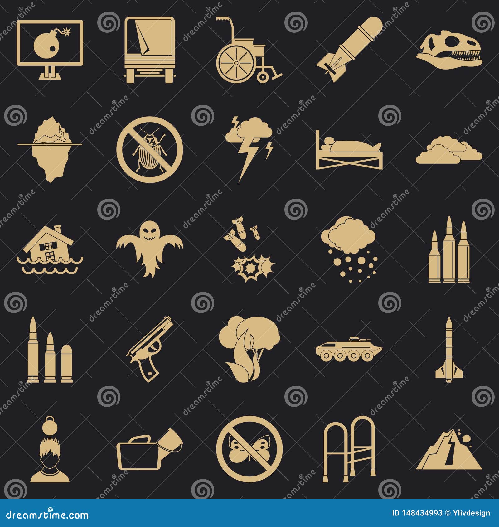 Fright Icons Set, Simple Style Stock Vector - Illustration of business ...