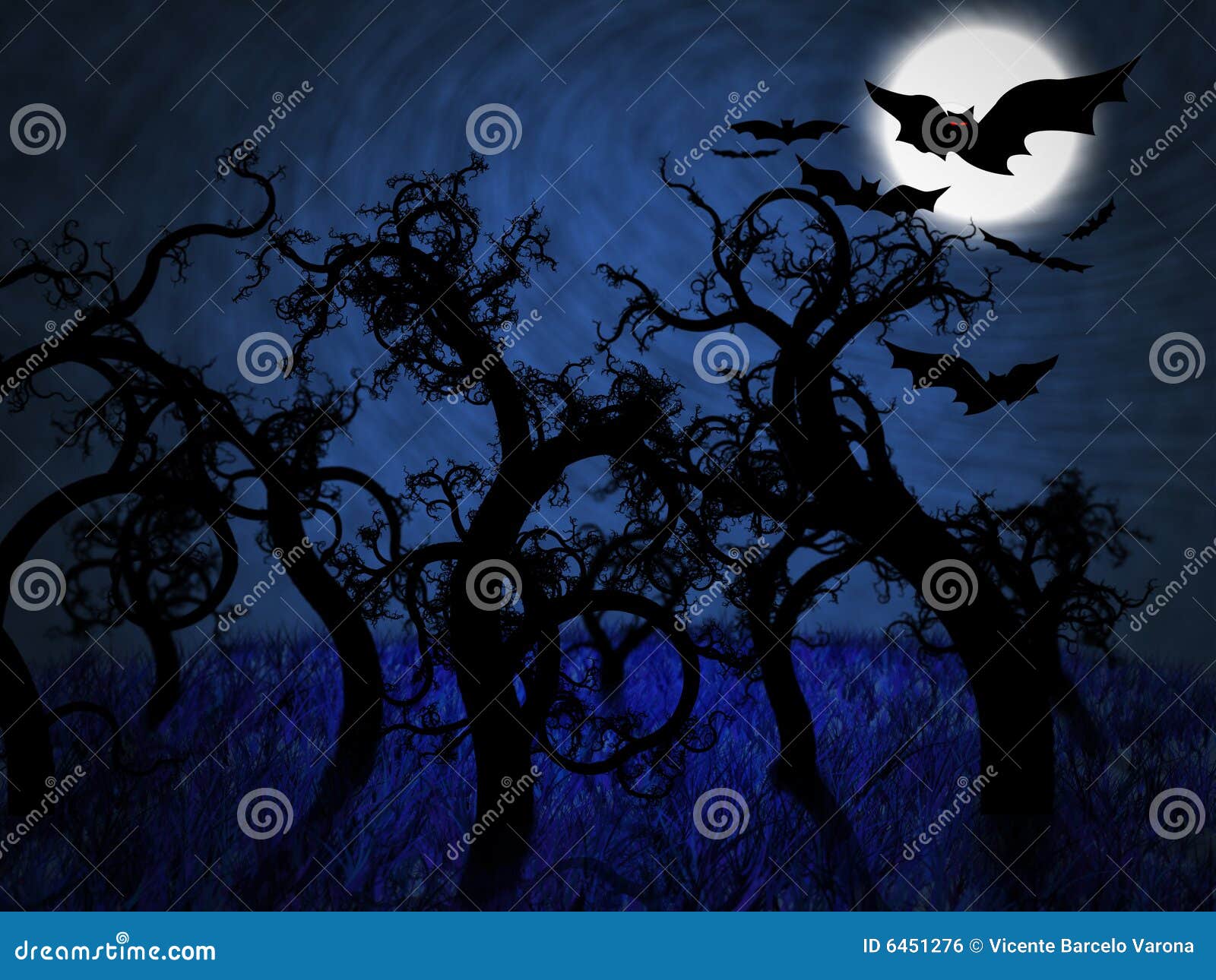 Fright night stock illustration. Illustration of dark - 6451276
