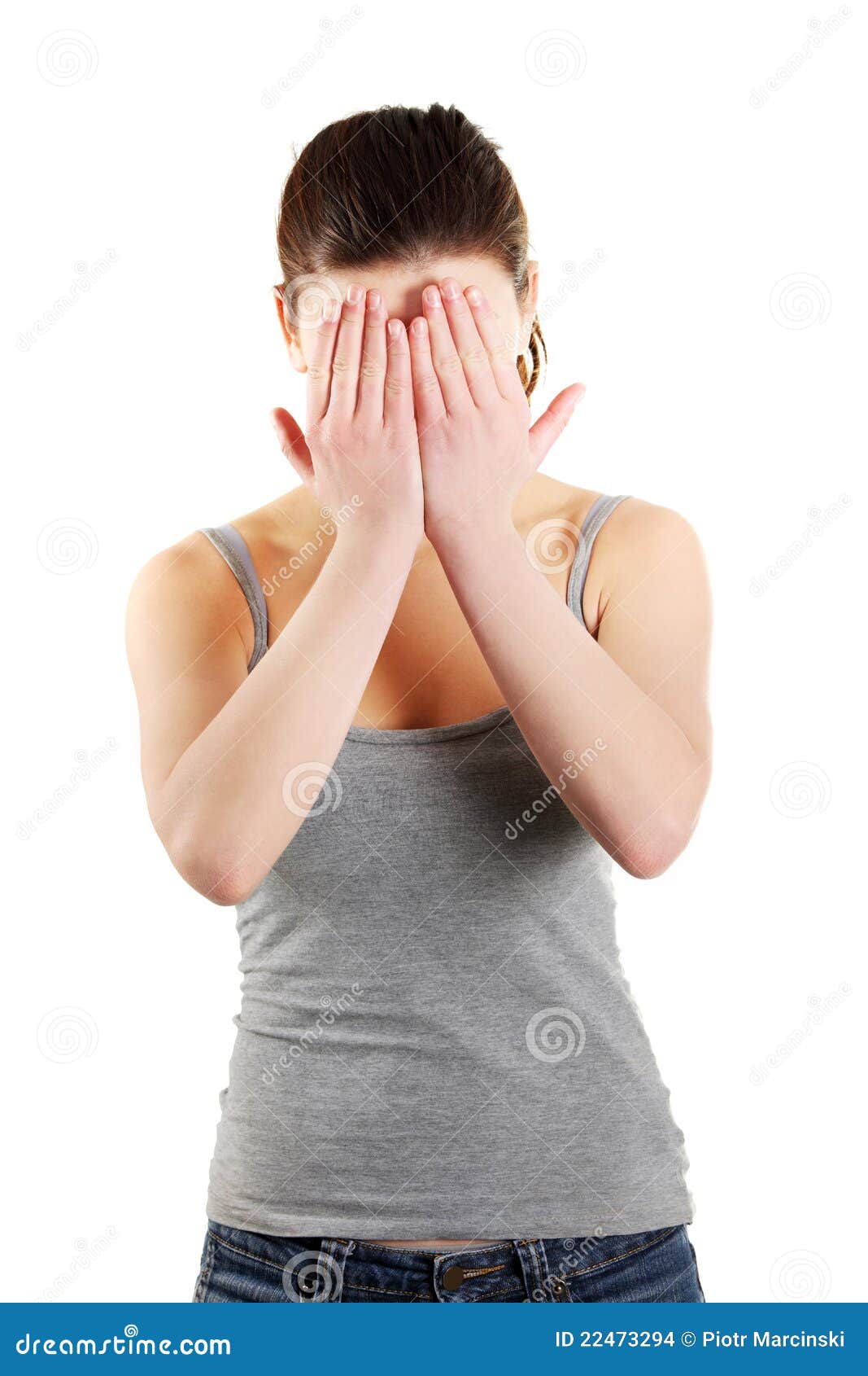 Frighten girl stock photo. Image of danger, frightened - 22473294