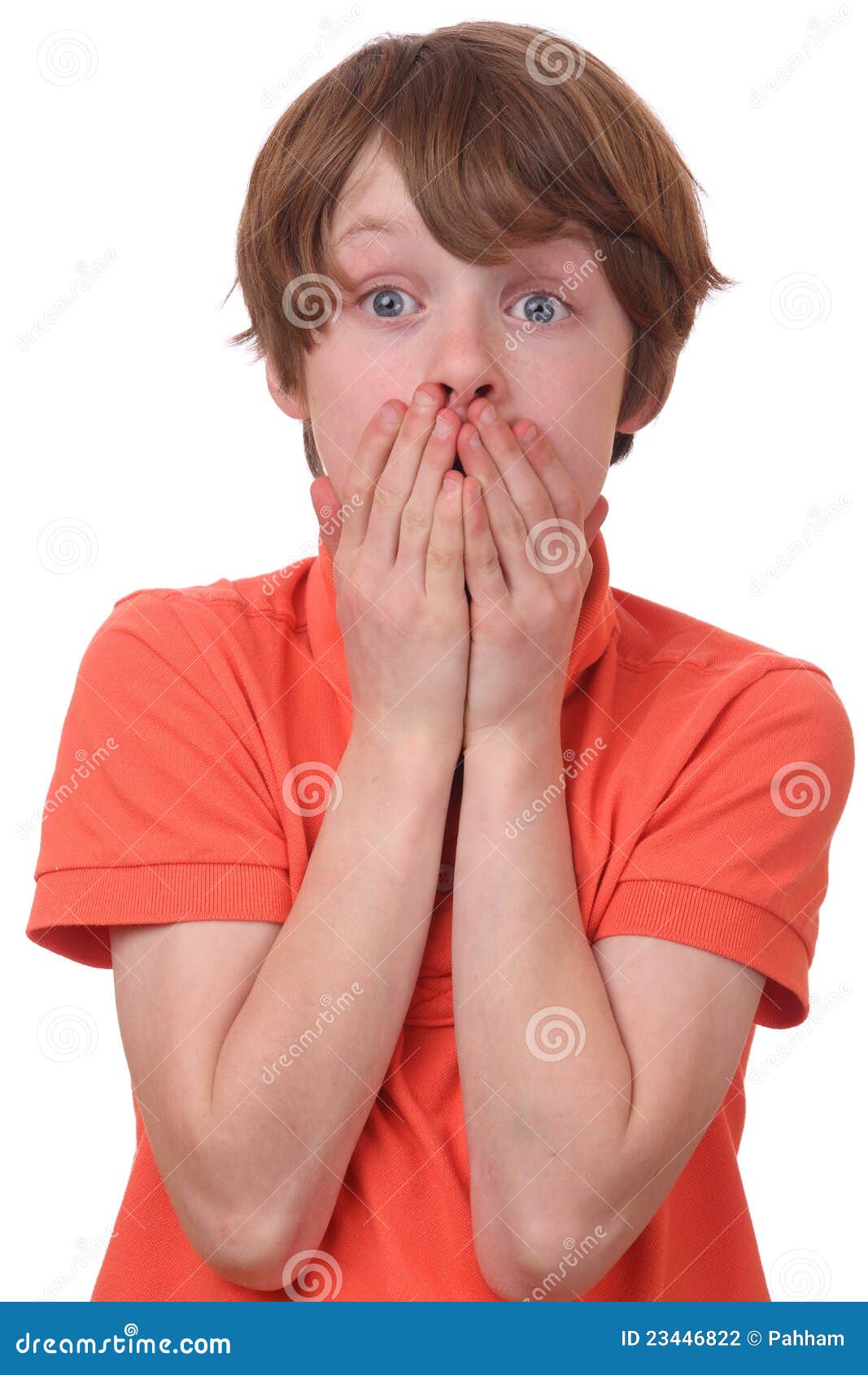 Frightened boy stock photo. Image of caucasian, panic - 23446822