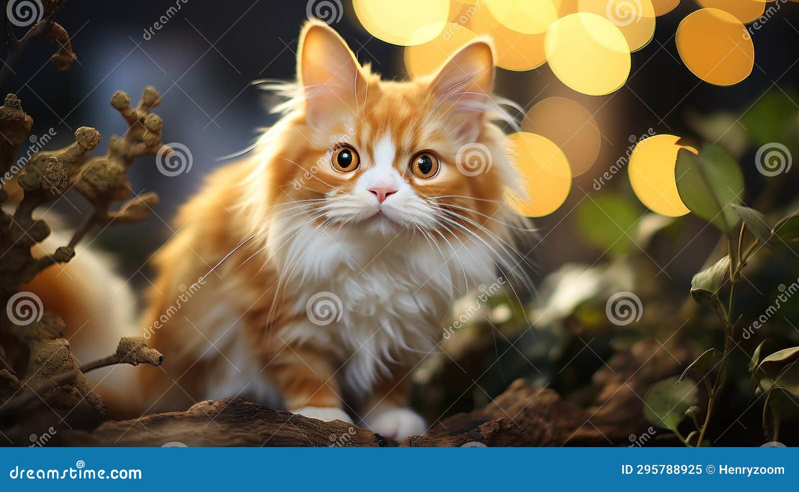 A frightened ginger cat stock illustration. Illustration of young ...