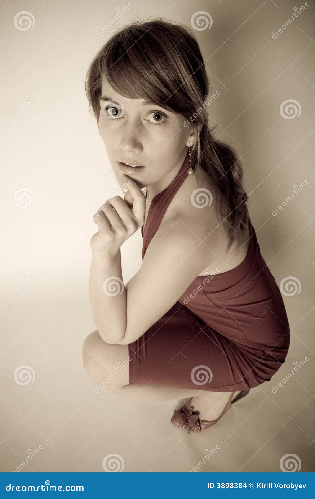 Frightened girl stock photo. Image of issue, sadness, scared - 3898384