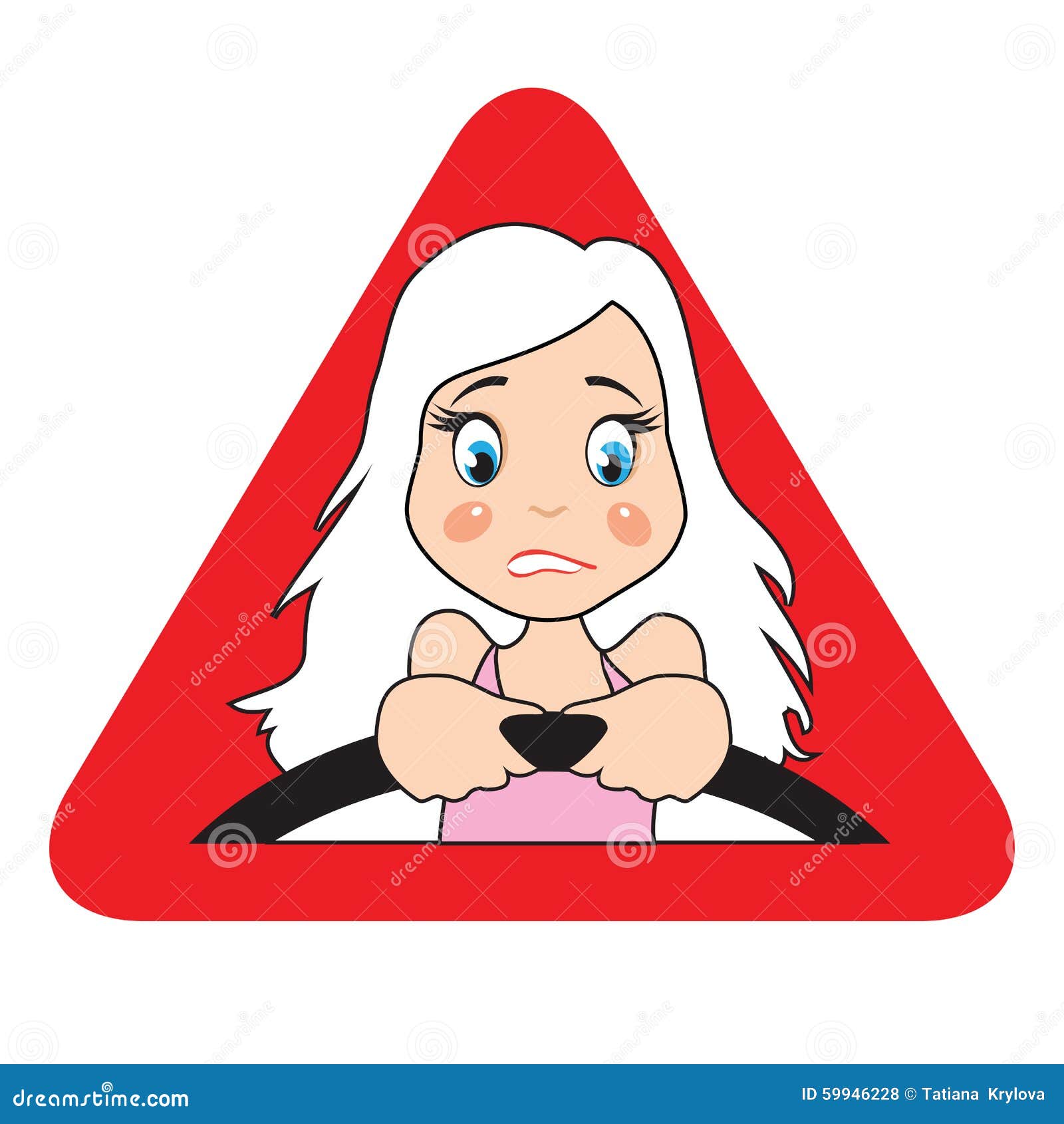 Frightened Boy And Girl Looking Back Scared Vector Illustration ...