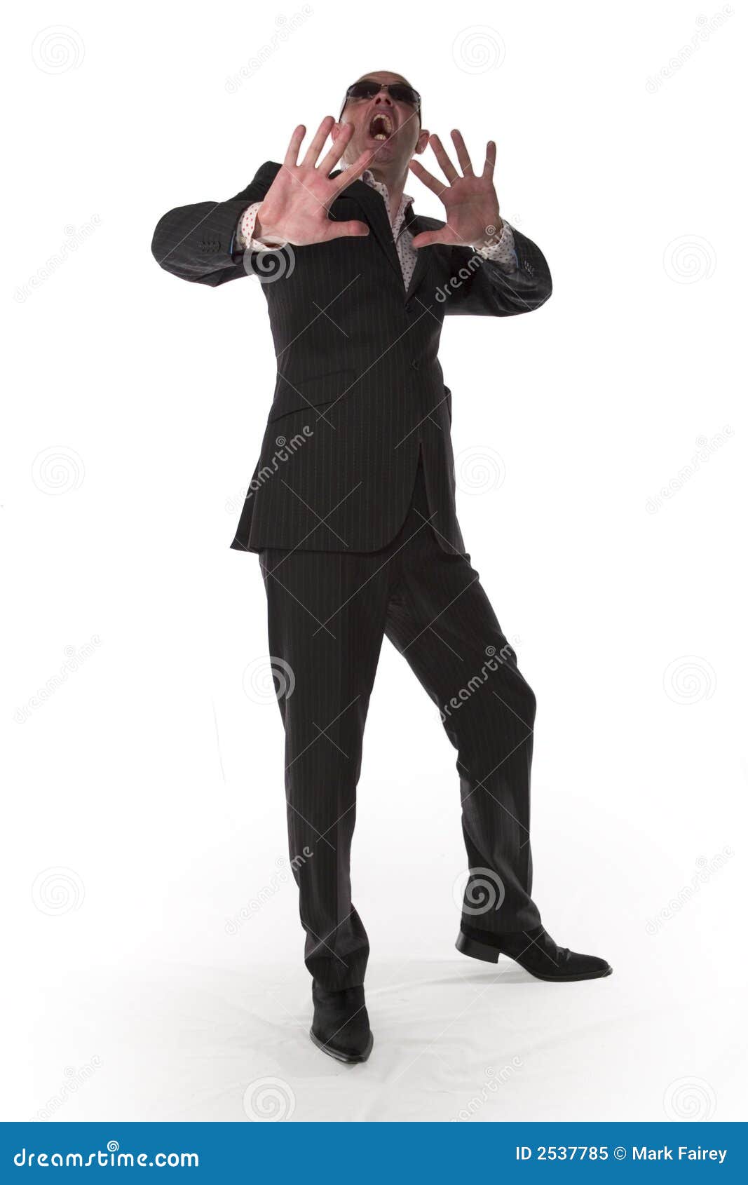 Frightened man 2 stock image. Image of standing, frightened - 2537785