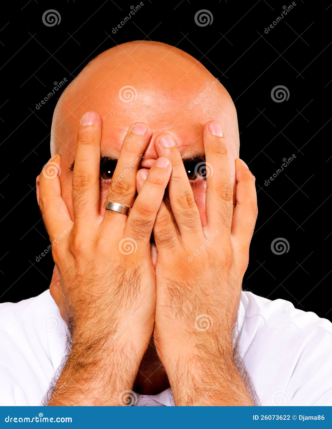 Frightened man stock photo. Image of fear, debts, desperation - 26073622