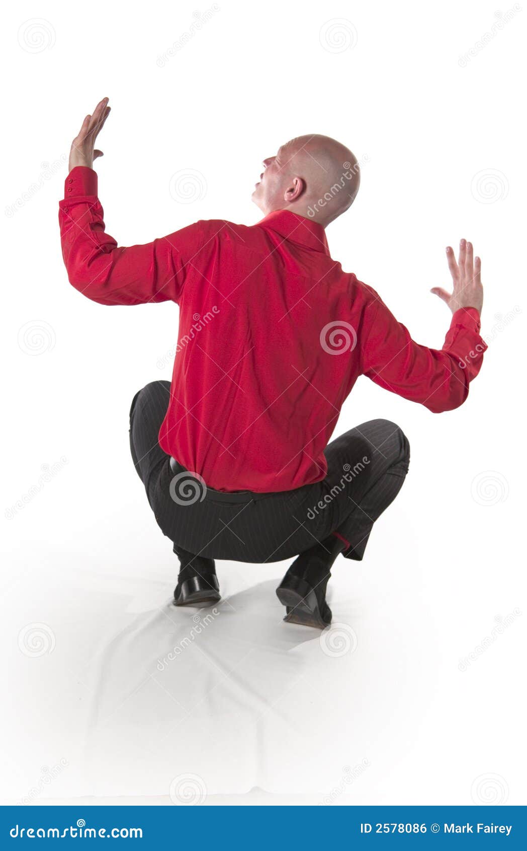 Frightened man 3 stock photo. Image of trousers, raised - 2578086