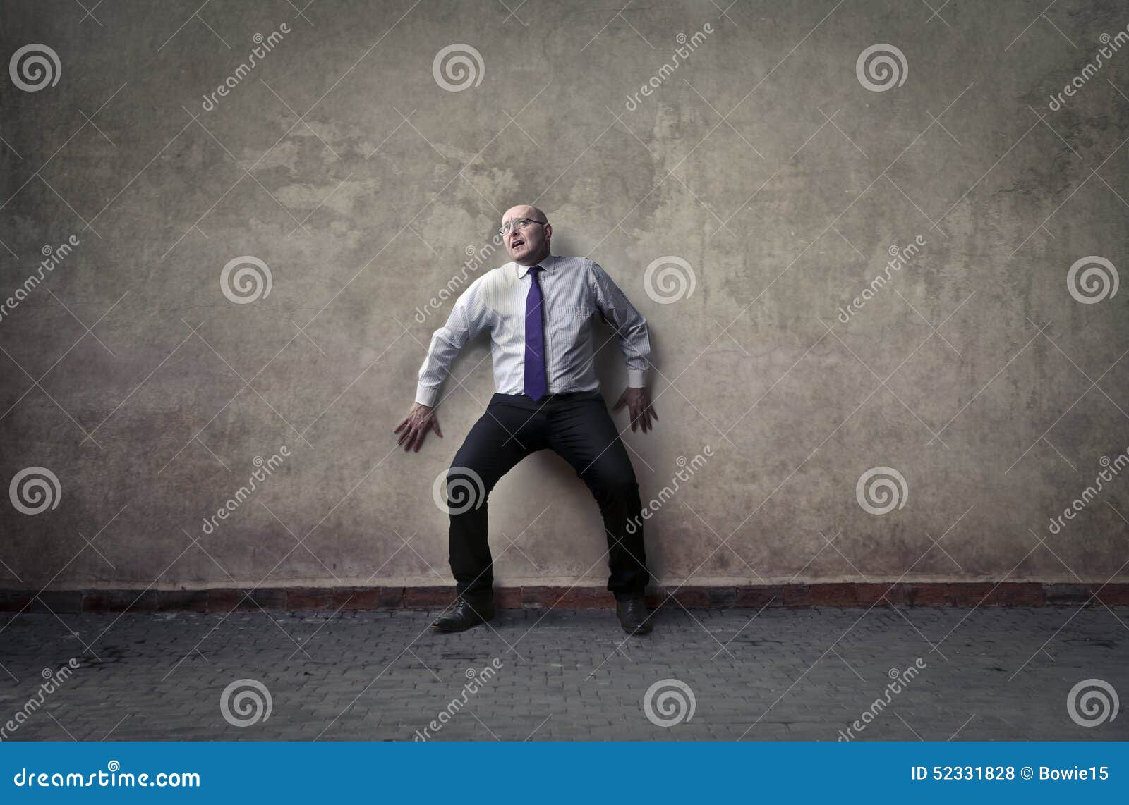 Frightened man stock photo. Image of occupation, adult - 52331828