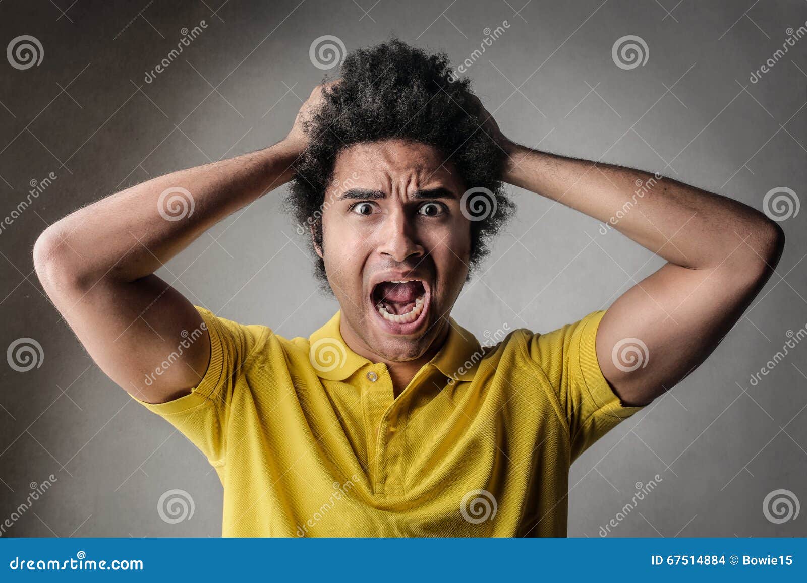 Frightened man stock photo. Image of handsome, expression - 67514884