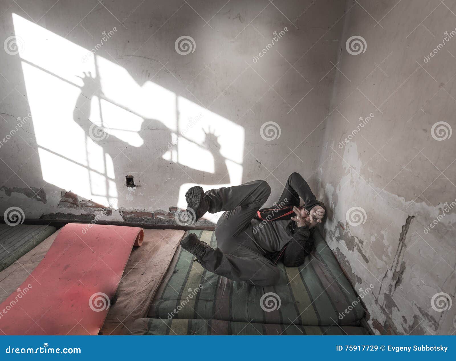 Shadow Of Window In Black Background Wallpaper Abstract Art Design ...