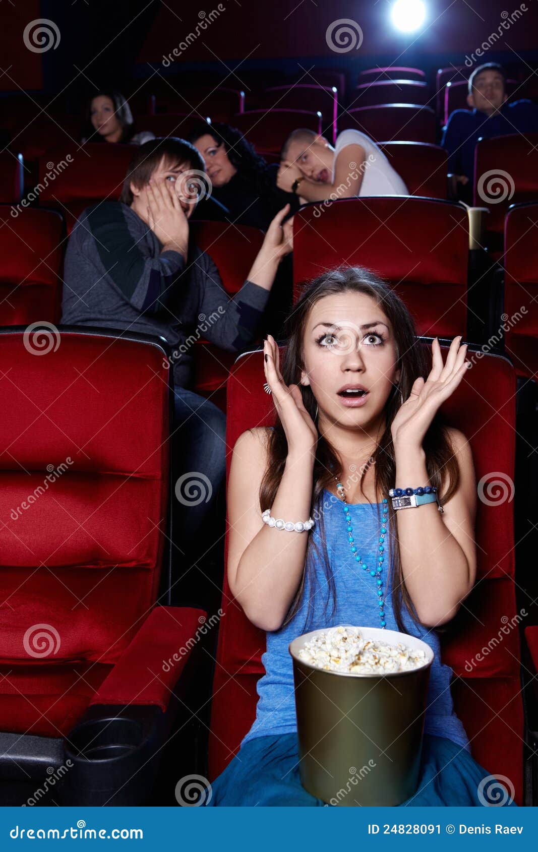 Frightened people stock image. Image of movie, people - 24828091