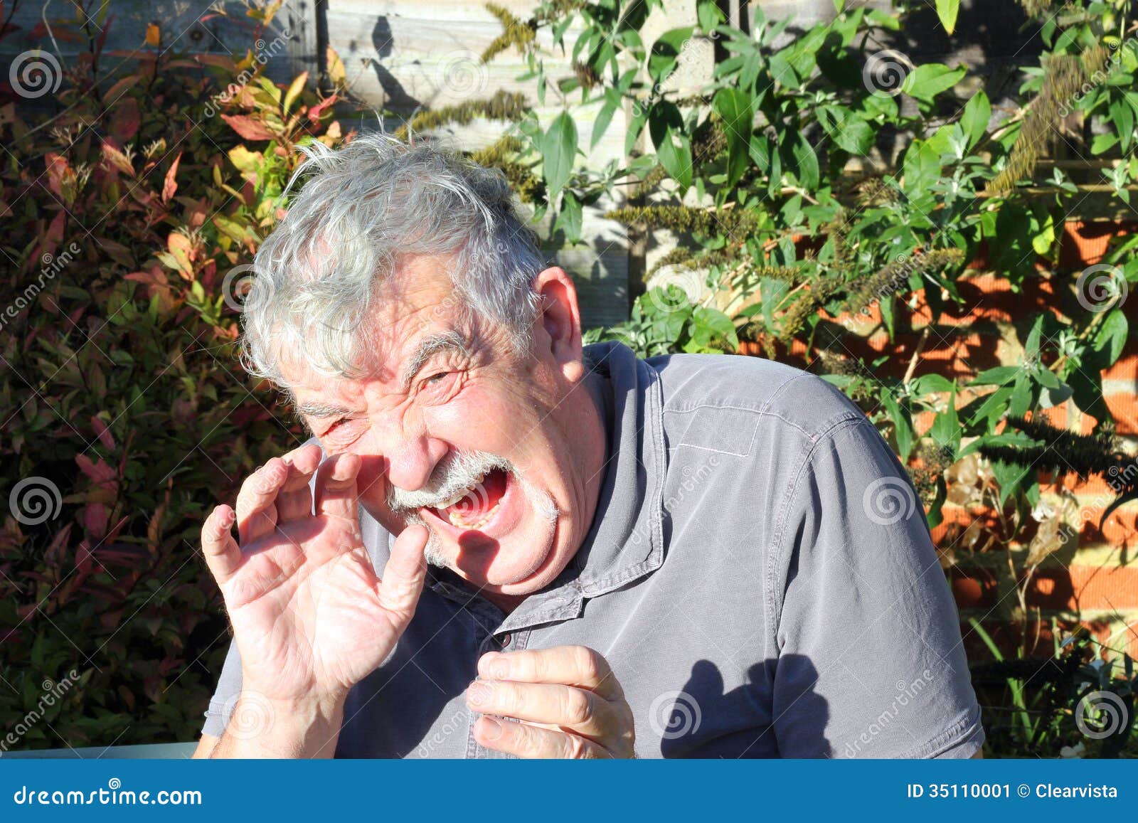 Frightened or scared man. stock image. Image of scared - 35110001