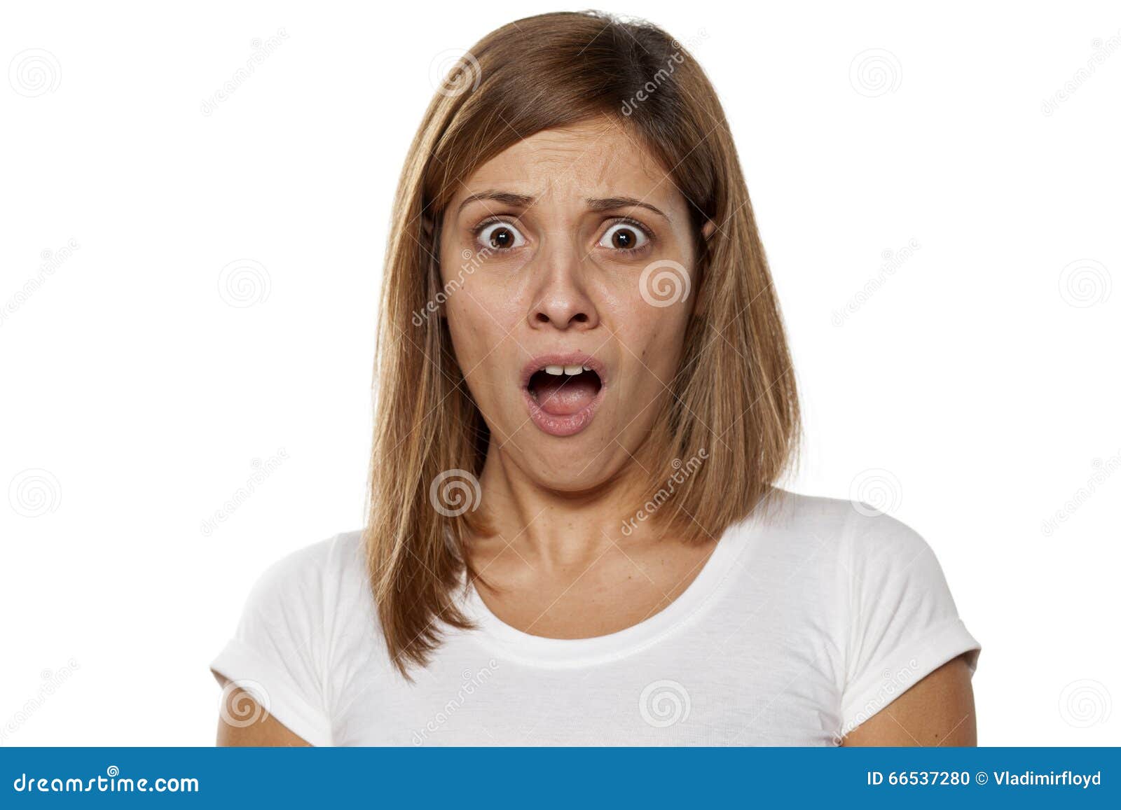 Frightened and shocked stock photo. Image of person, beautiful - 66537280