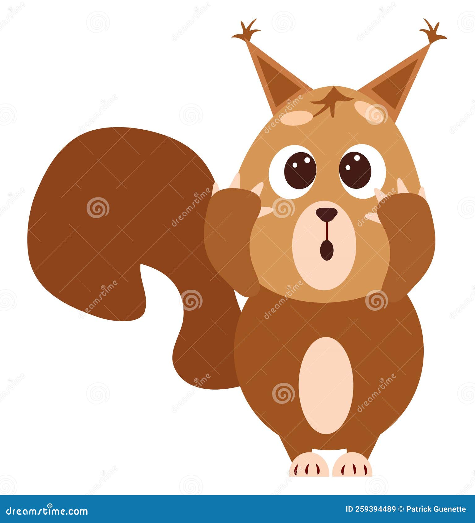 Scared Squirrel Royalty-Free Cartoon | CartoonDealer.com #60817313