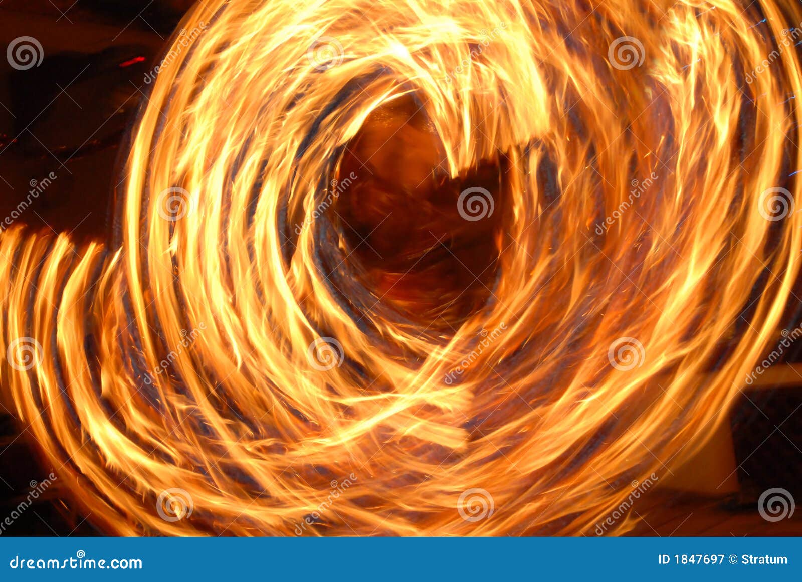 Frightening Circle of Fire. Stock Image - Image of hell, dancing: 1847697