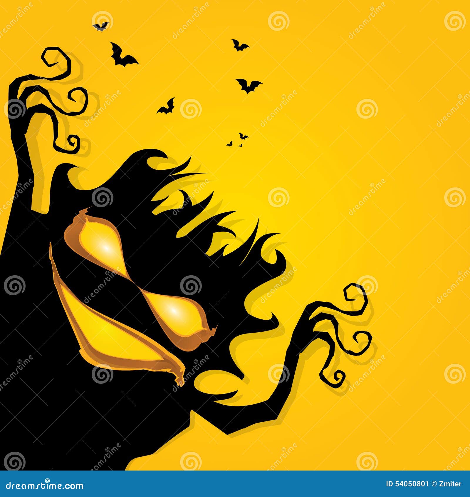 Frightening Monster. Nightmares Concept Stock Vector - Illustration of ...