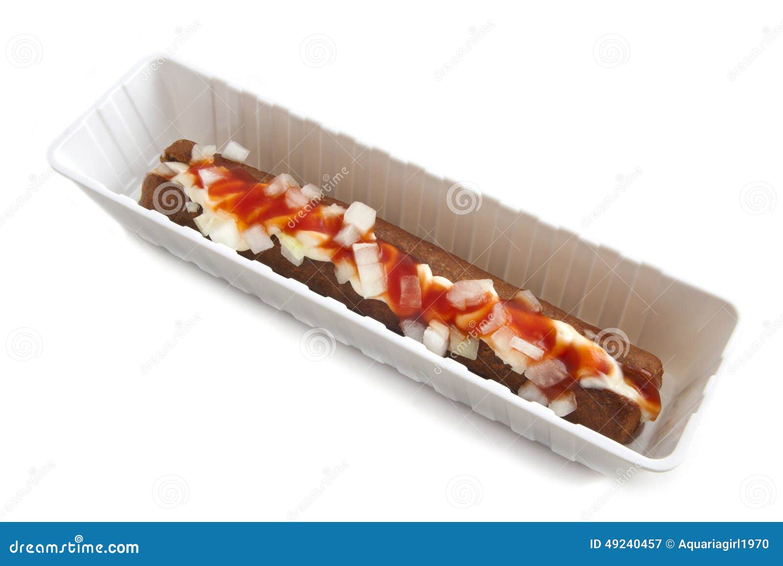 Frikandel speciaal stockbild. Bild von curry, ketschup - 49240457
