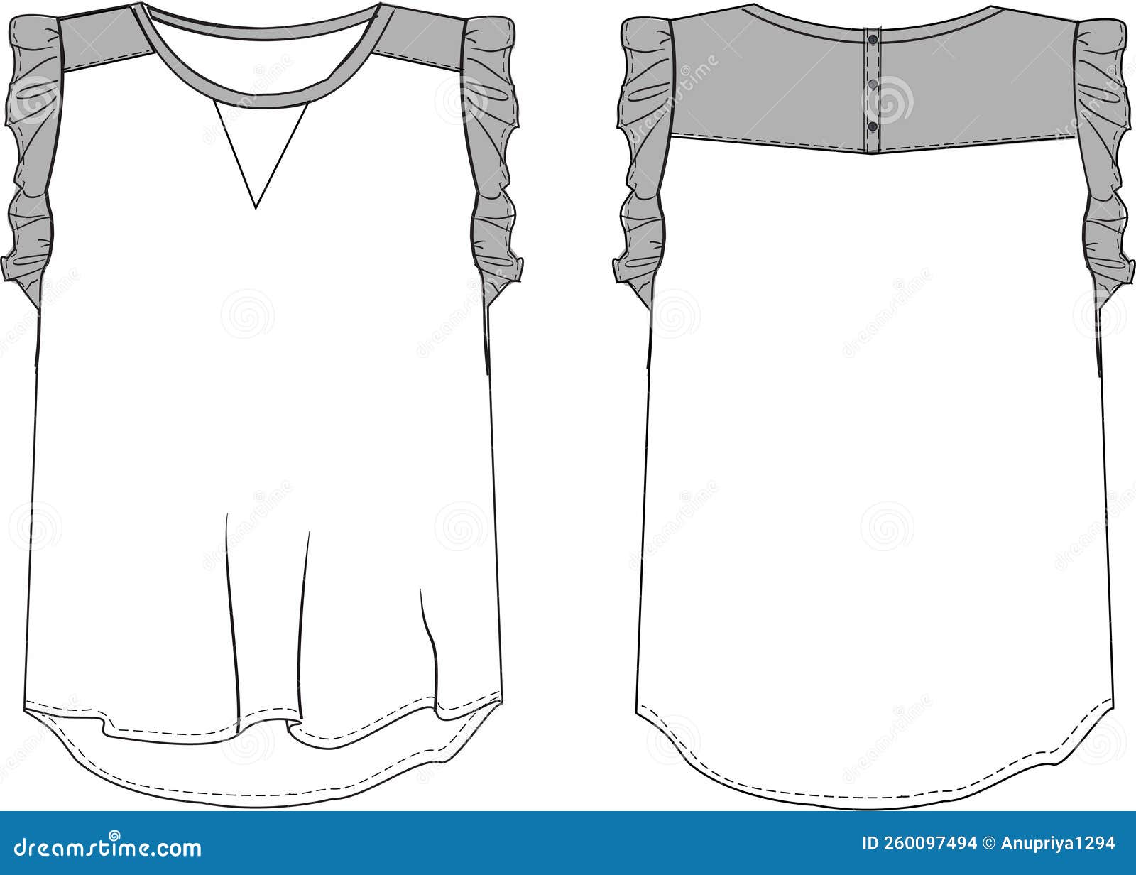 Frill Top Vector Illustration File Stock Vector - Illustration of file ...