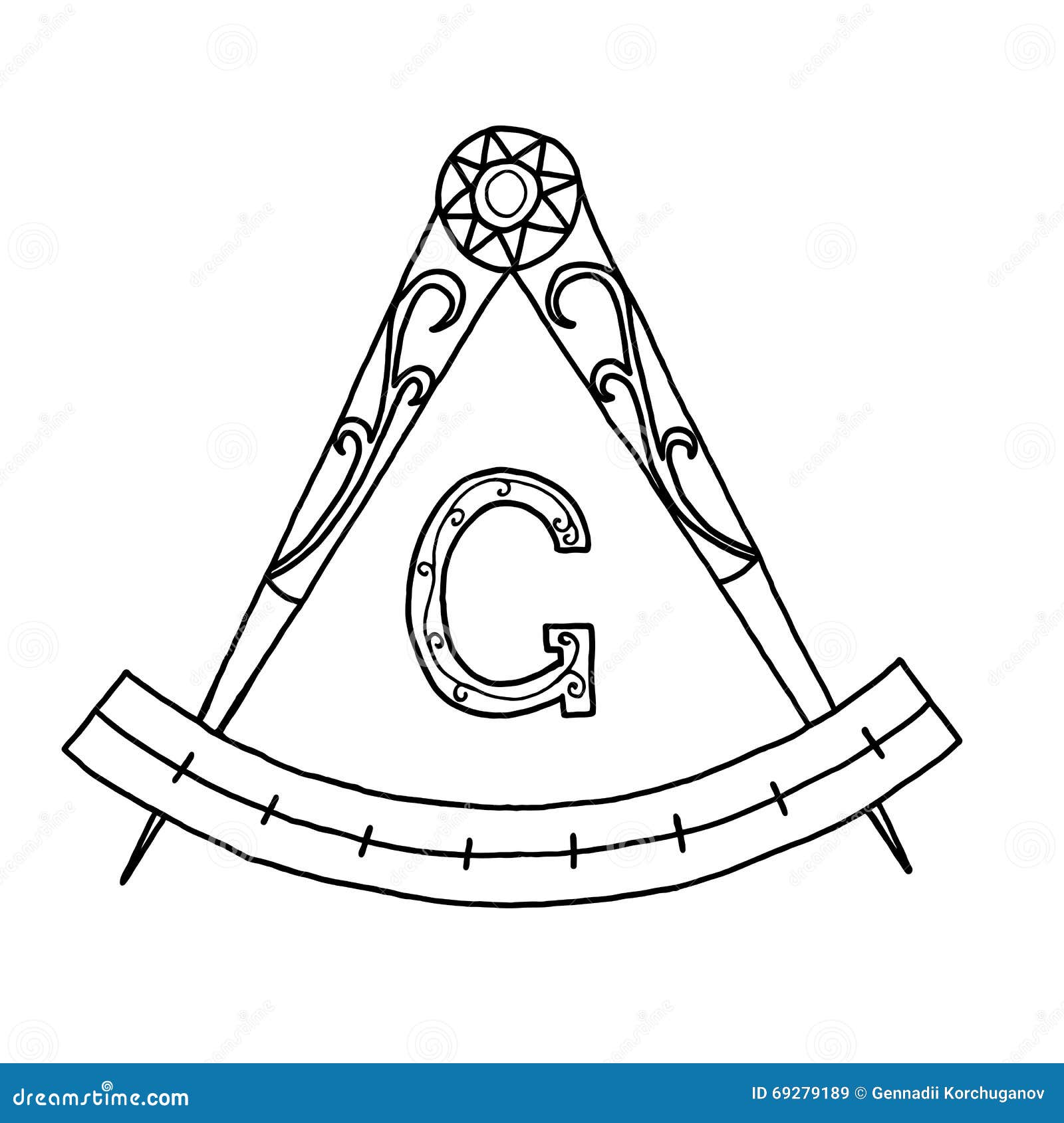 Frimurar- frimureriemblem vektor illustrationer. Illustration av magi ...