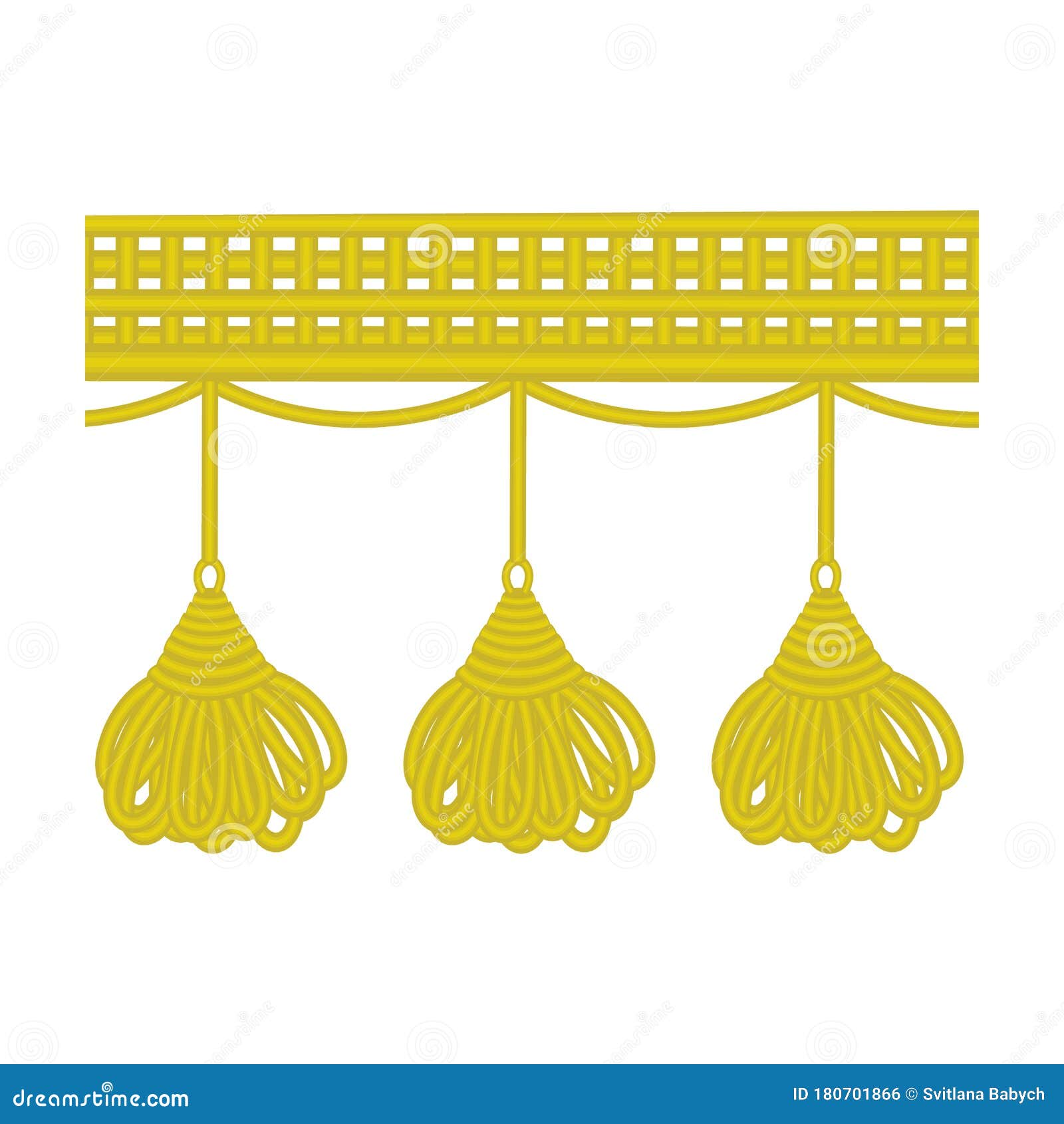 Fringe Vector Cartoon Set Icon. Isolated Cartoon Set Icon Brush Of ...