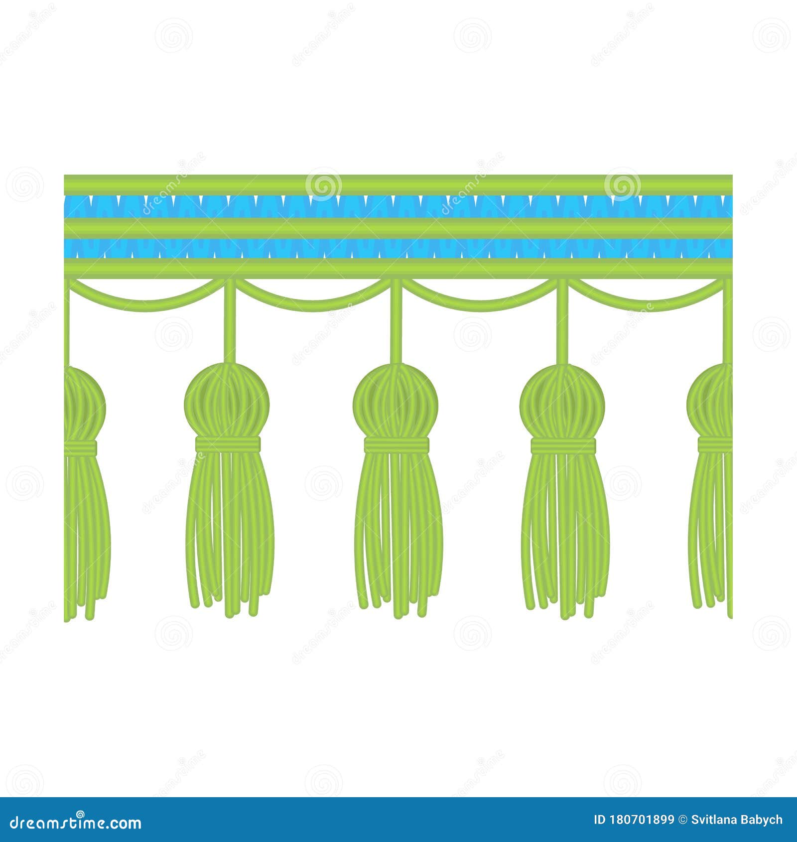 Fringe Vector Icon.Cartoon Vector Icon Isolated on White Background ...