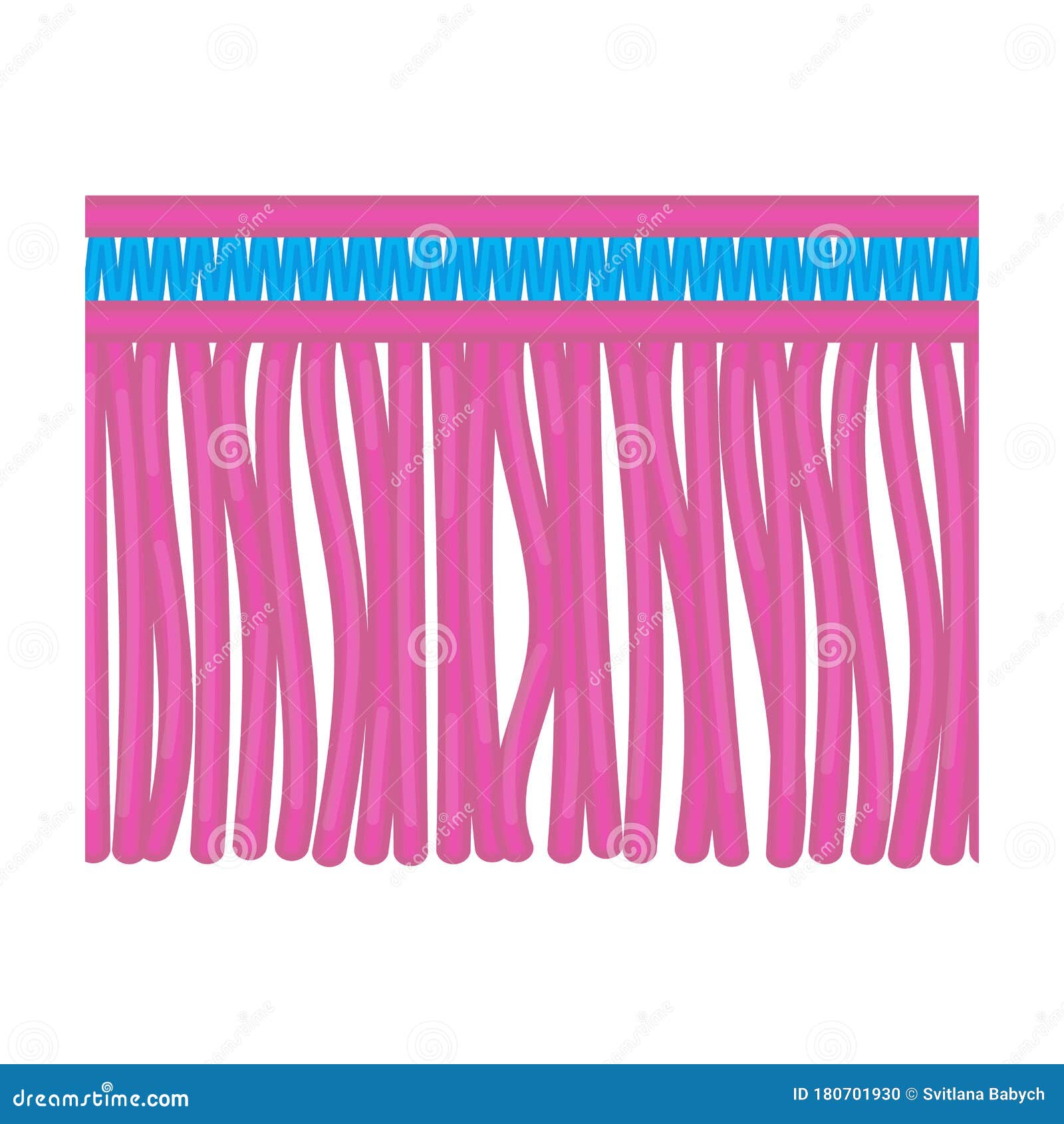 Fringe Vector Cartoon Set Icon. Isolated Cartoon Set Icon Brush Of ...