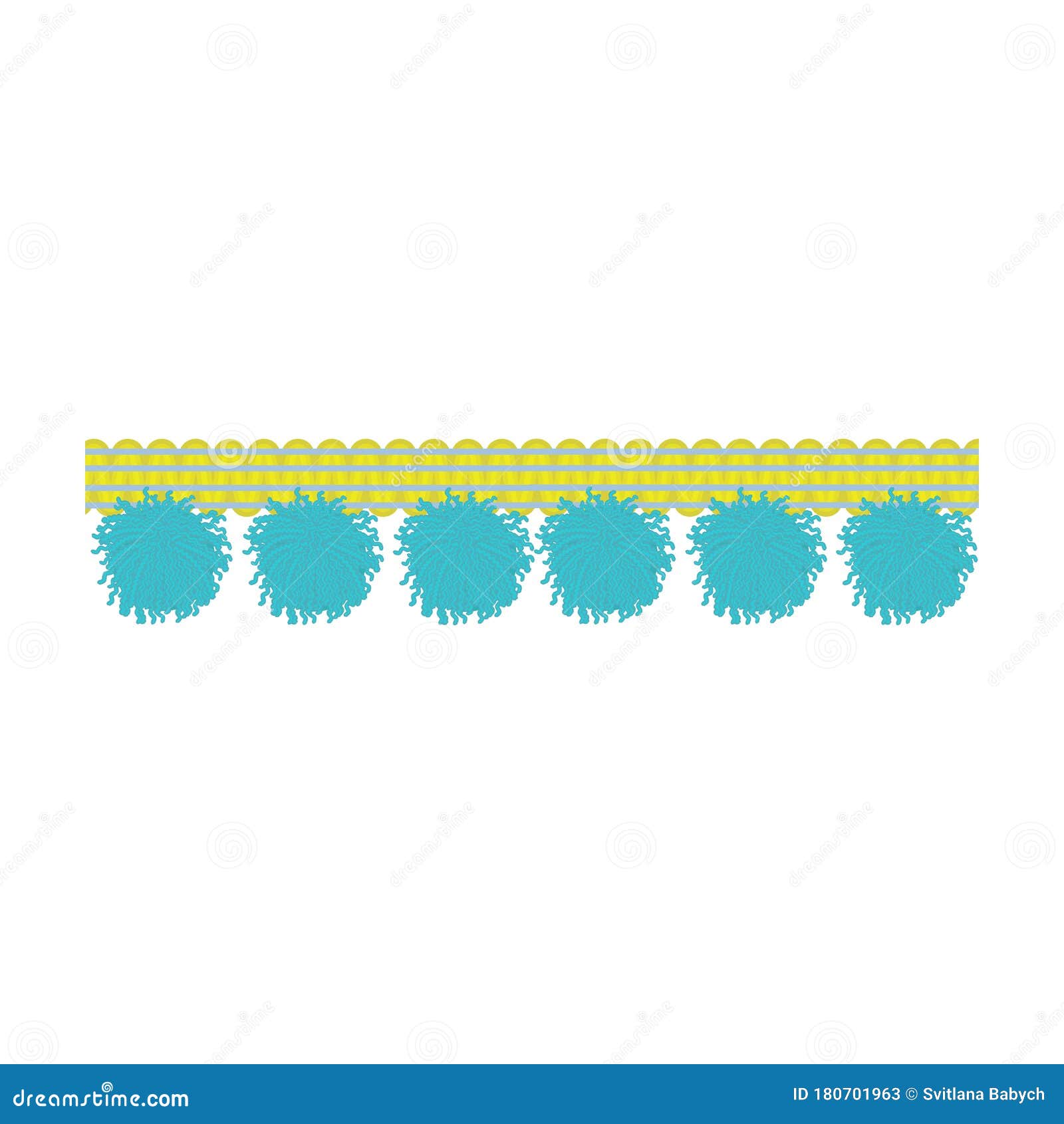 Fringe Vector Cartoon Set Icon. Isolated Cartoon Set Icon Brush Of ...