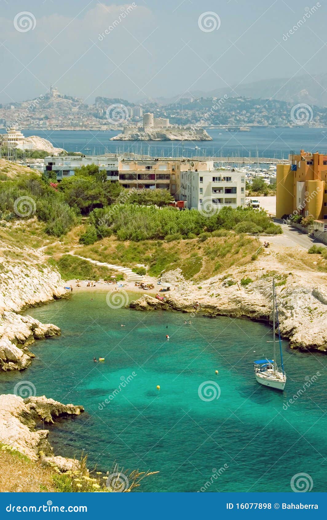 Frioul stock photo. Image of stone, blue, europe, houses - 16077898