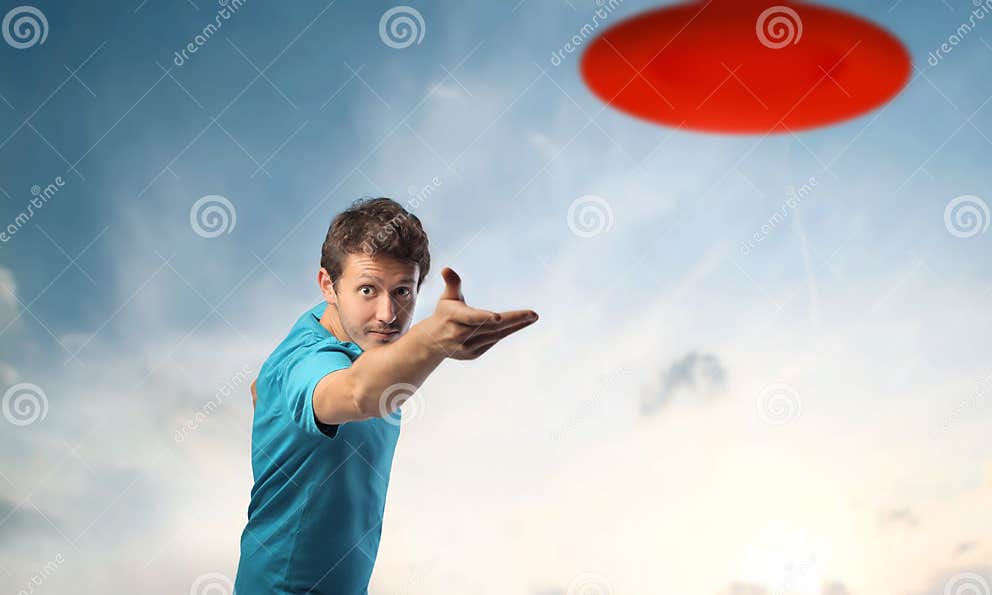 Frisbee stock image. Image of throw, career, caucasian - 21113161
