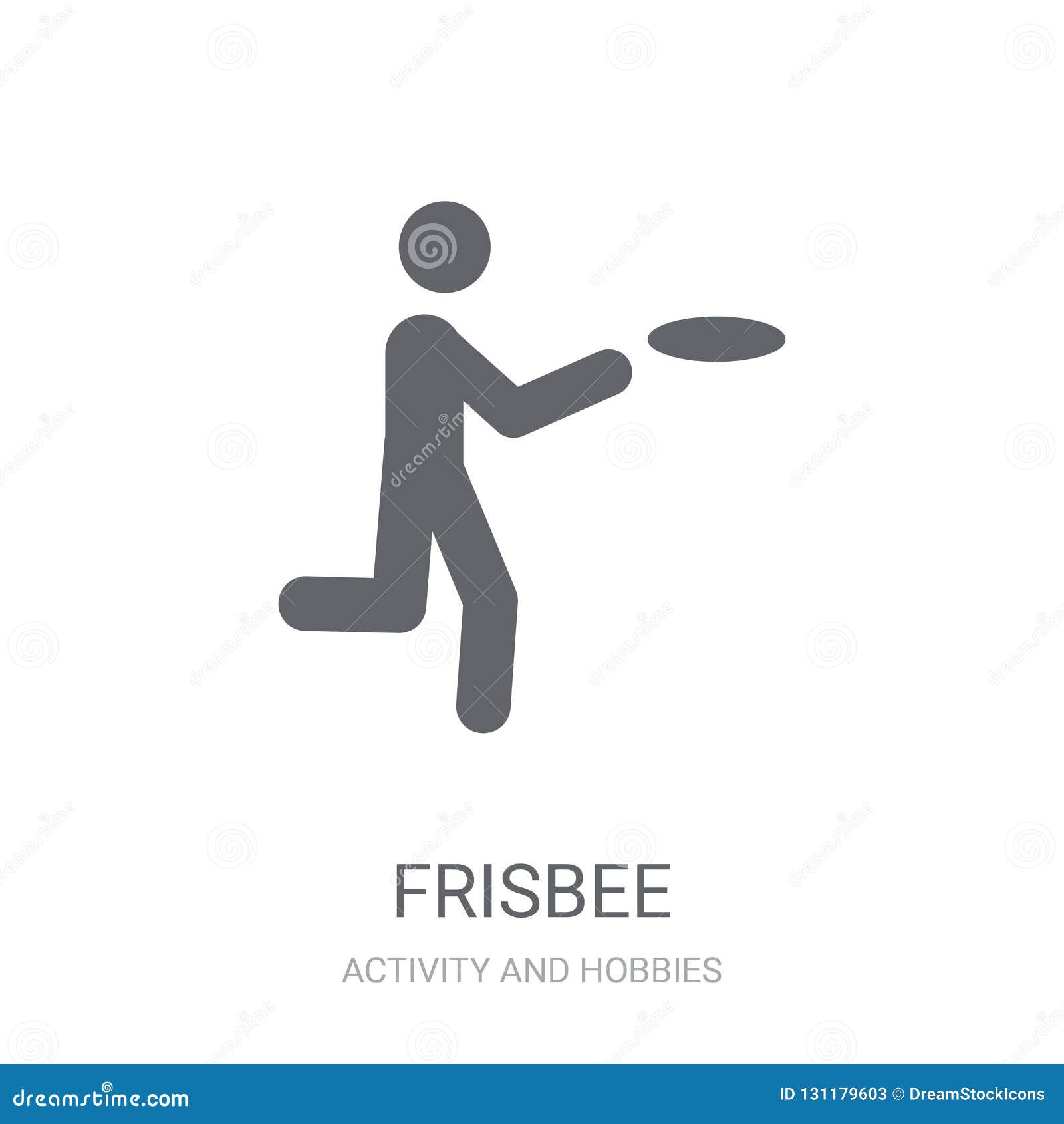 Frisbee Icon. Trendy Frisbee Logo Concept on White Background Fr Stock ...