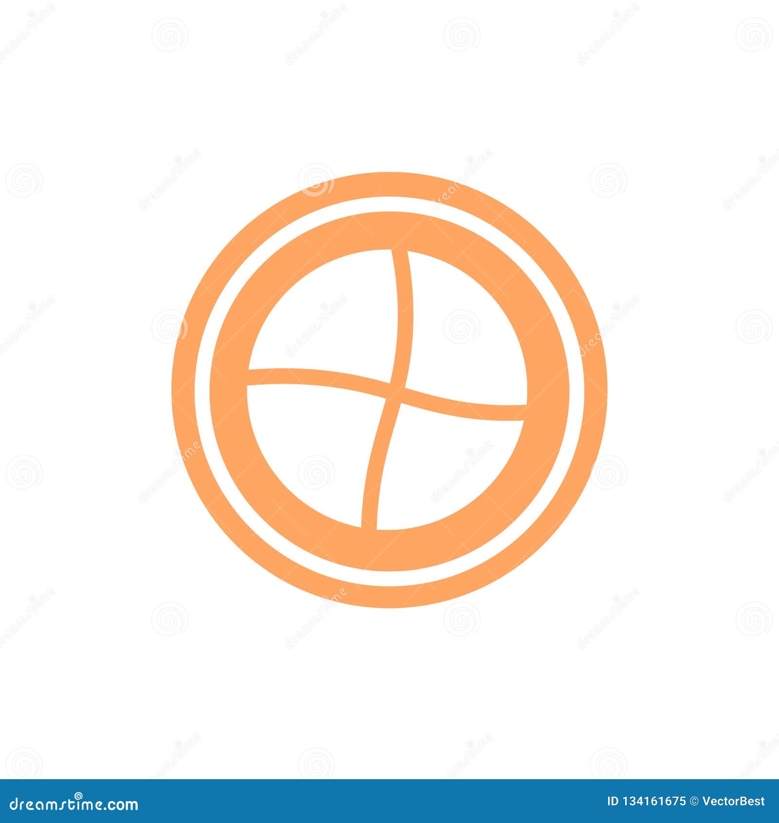 Frisbee Icon Vector Sign and Symbol Isolated on White Background Stock ...