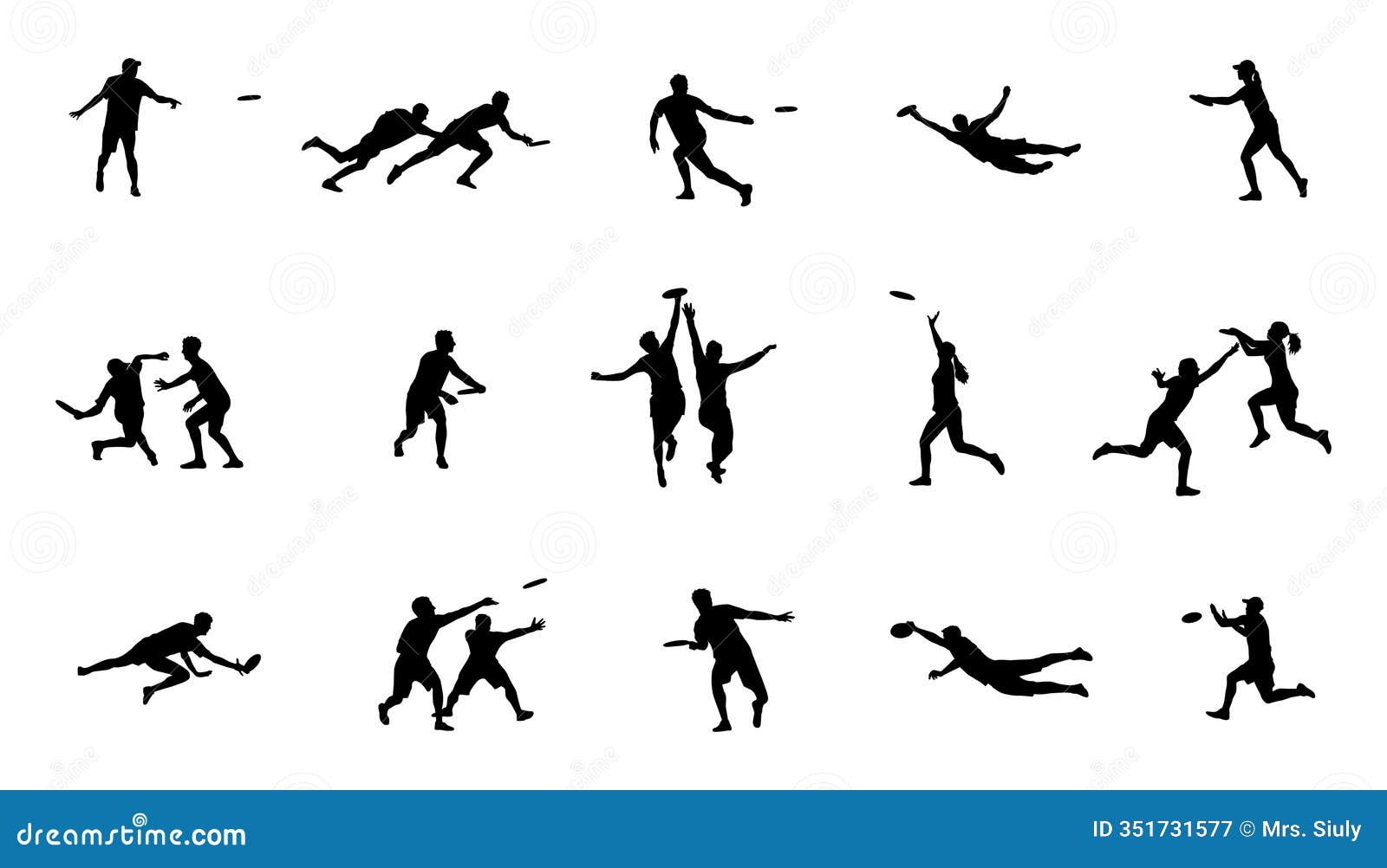 Frisbee Player Catching Flying Frisbee Cartoon Vector | CartoonDealer ...