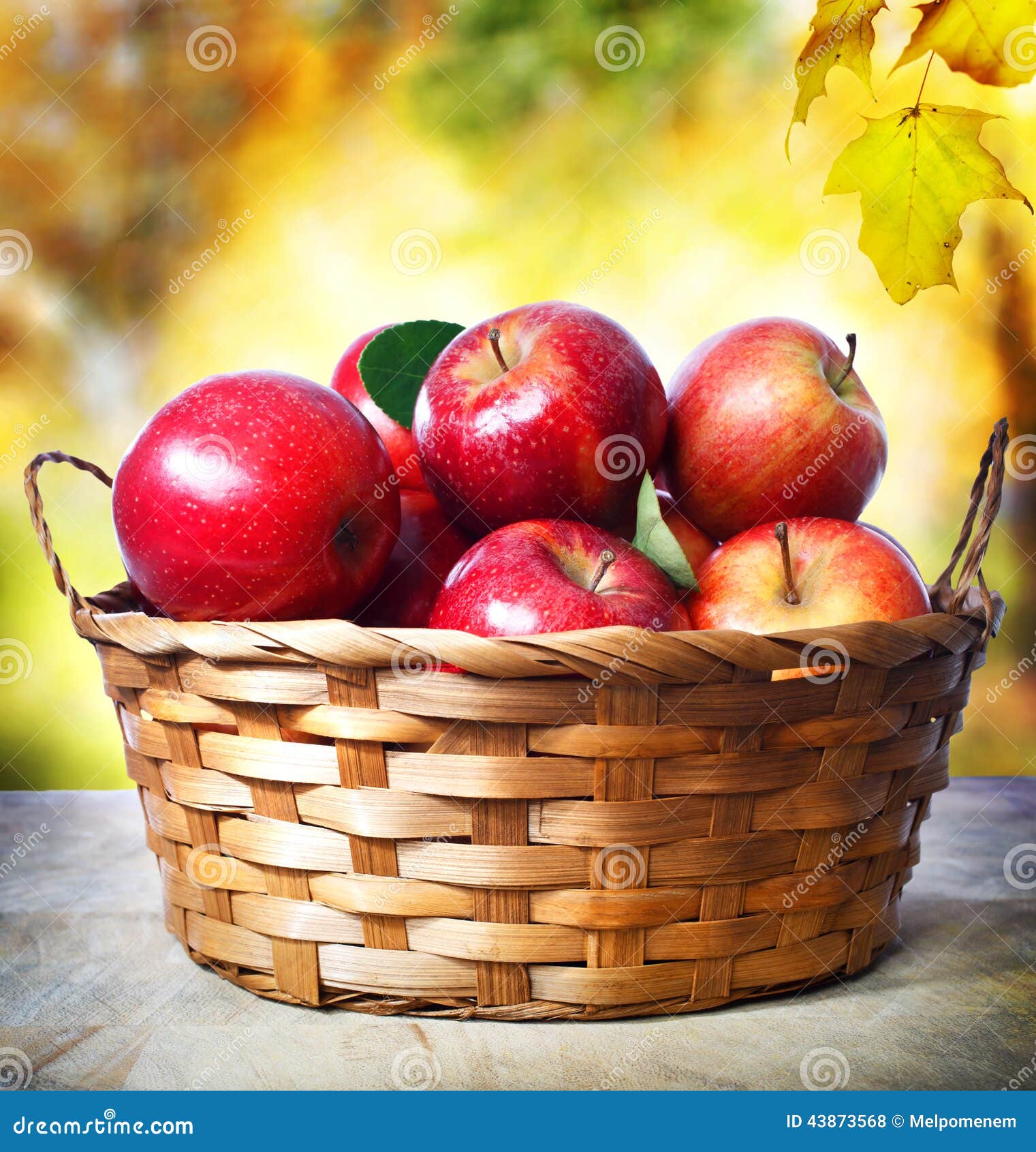 Frische Äpfel im Korb stockfoto. Bild von korb, hintergrund - 43873568