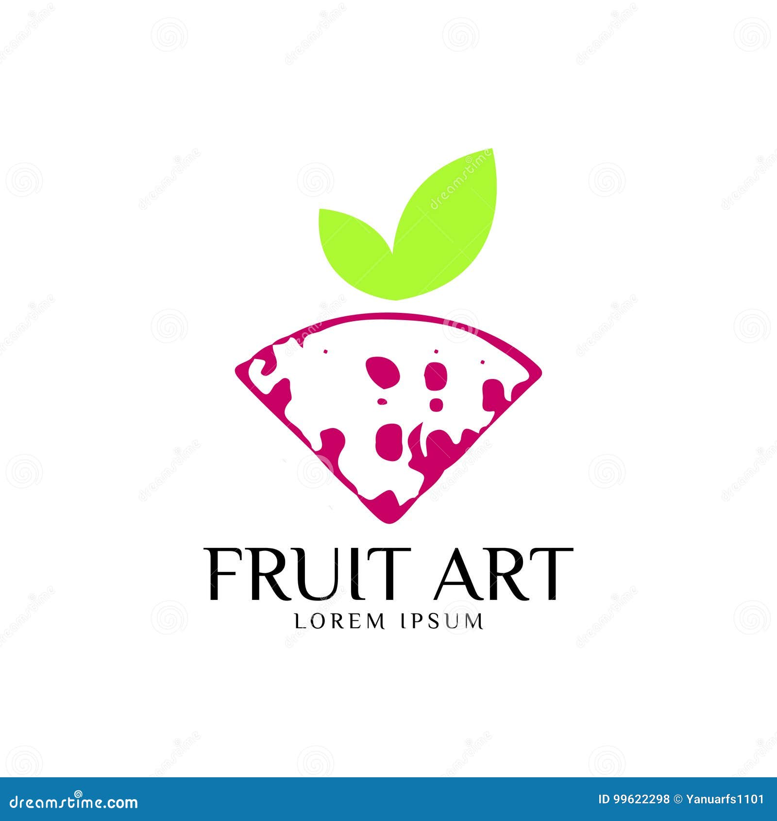 Frische Frucht Logo Vector vektor abbildung. Illustration von saftig ...