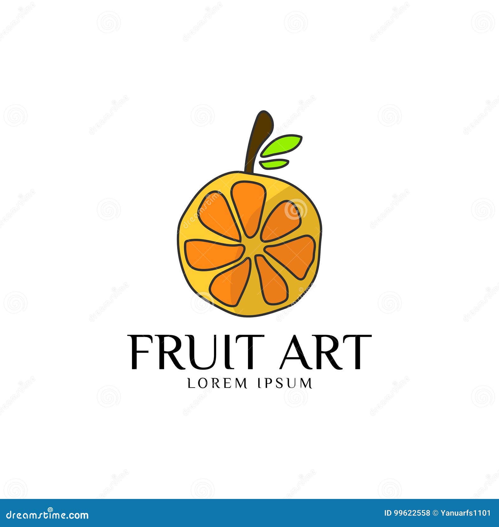 Frische Frucht Logo Vector vektor abbildung. Illustration von frucht ...