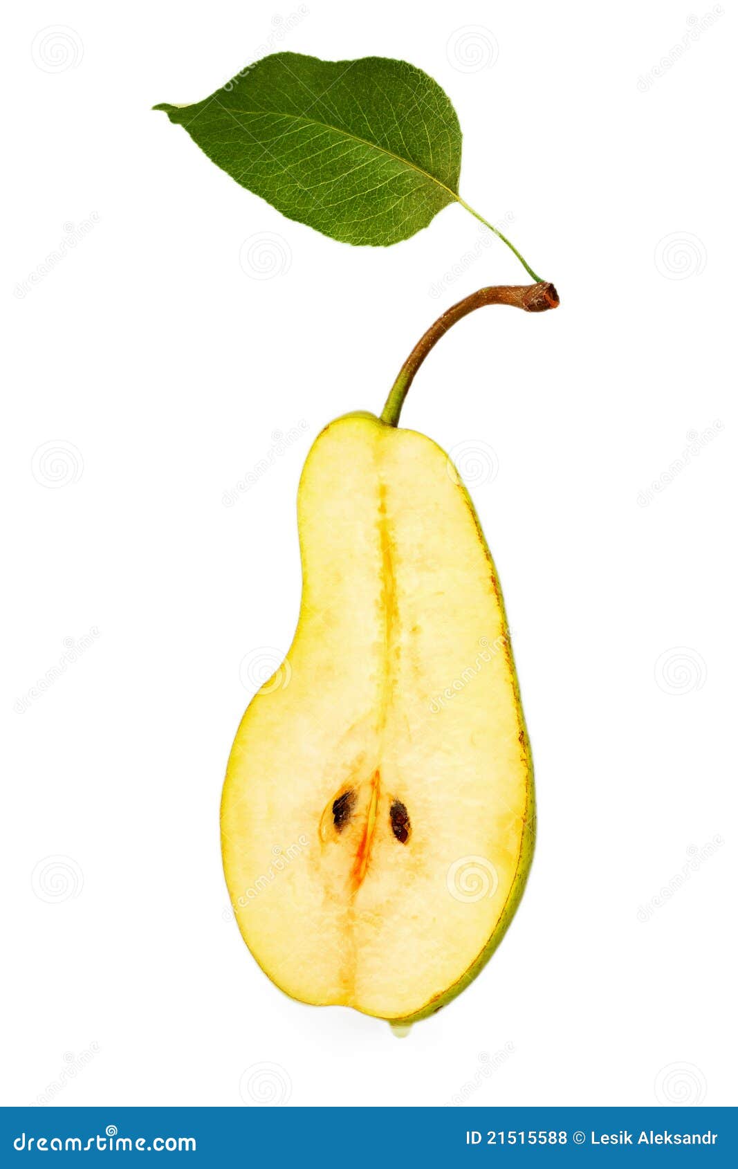 Frische Saftige Halbe Birne Stockfoto - Bild von birne, studio: 21515588