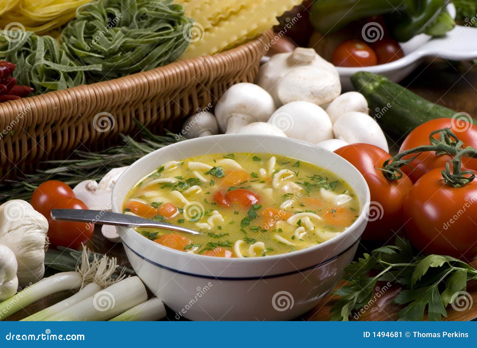Frische Suppe 1 stockbild. Bild von geschnitten, suppe - 1494681