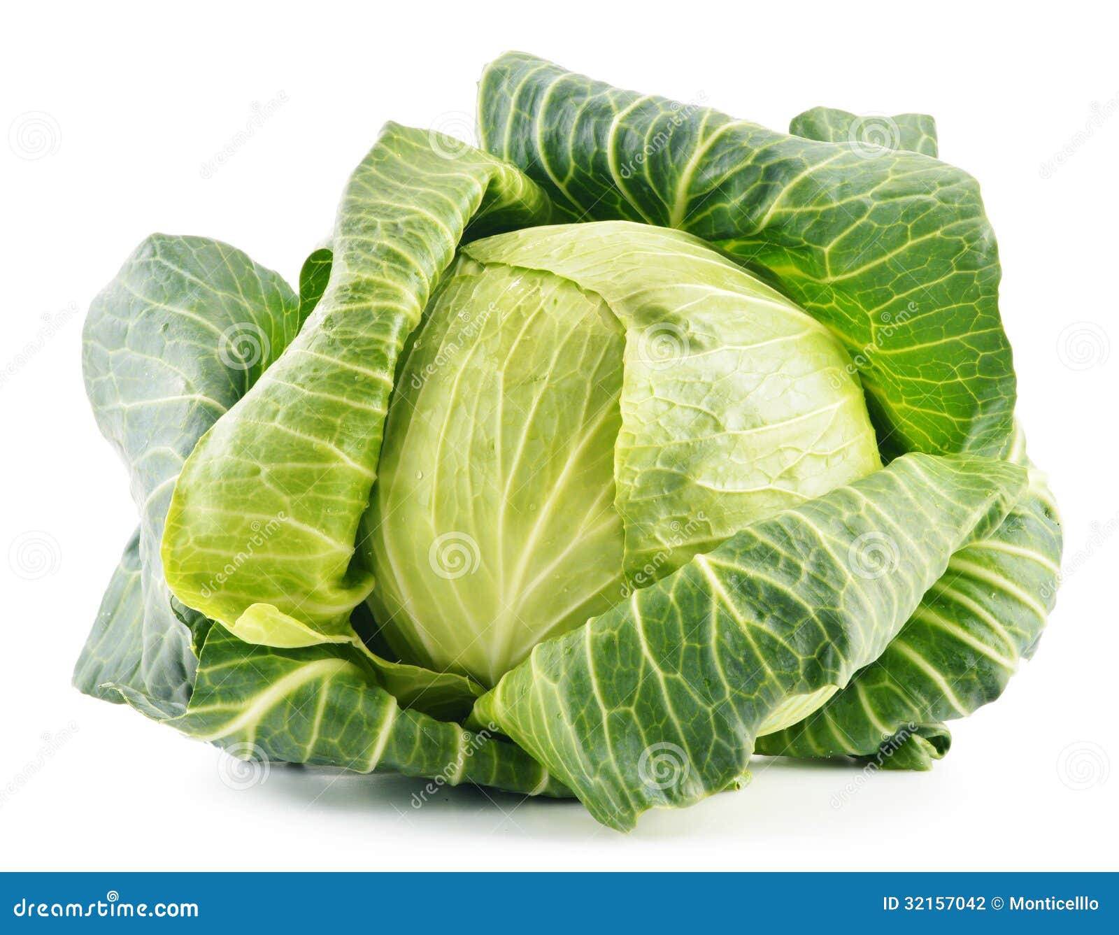 Frischer Organischer Kohl Auf Weiß Stockfoto - Bild von kohl, küche ...