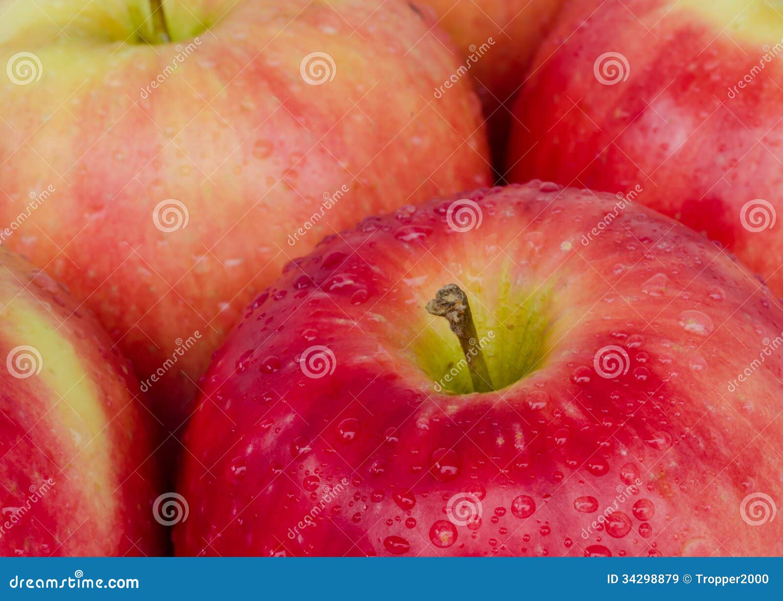 Frischer roter Apfel. stockbild. Bild von äpfel, hintergrund - 34298879