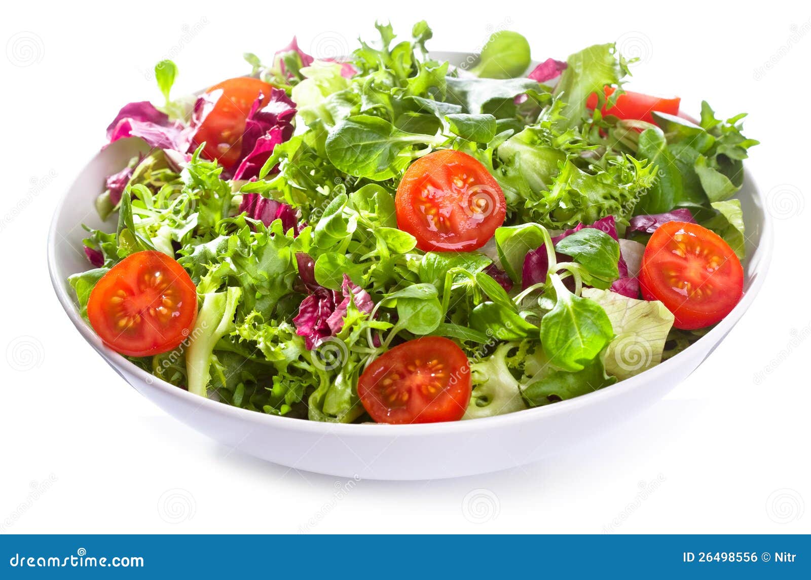 Frischer Salat stockfoto. Bild von tomate, hintergrund - 26498556