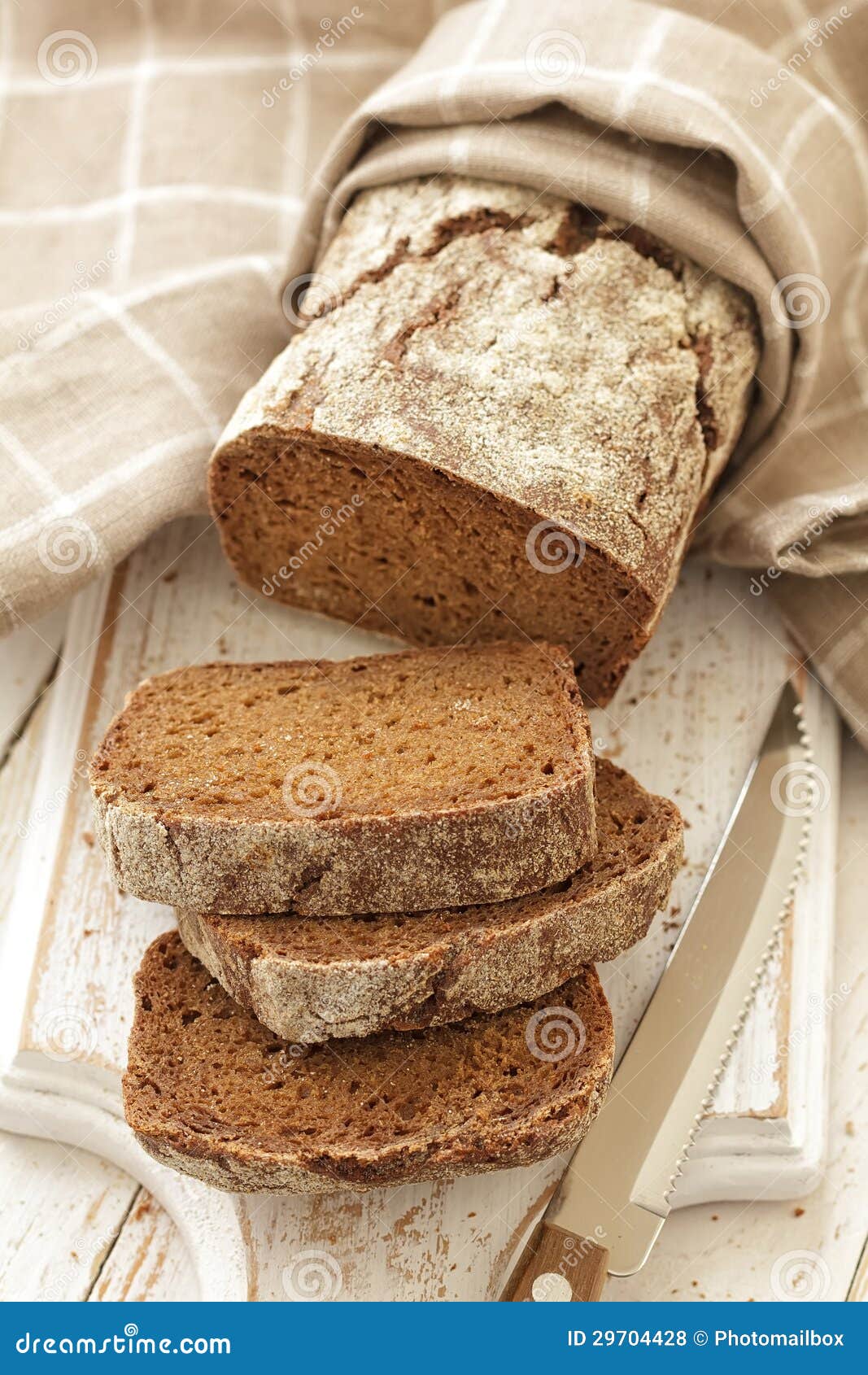 Brot stockfoto. Bild von laib, braun, frech, korn, mehl - 29704428