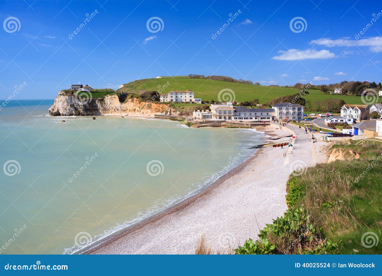 Frischwasserbucht-Insel Von Wight England Stockfoto - Bild von foto ...