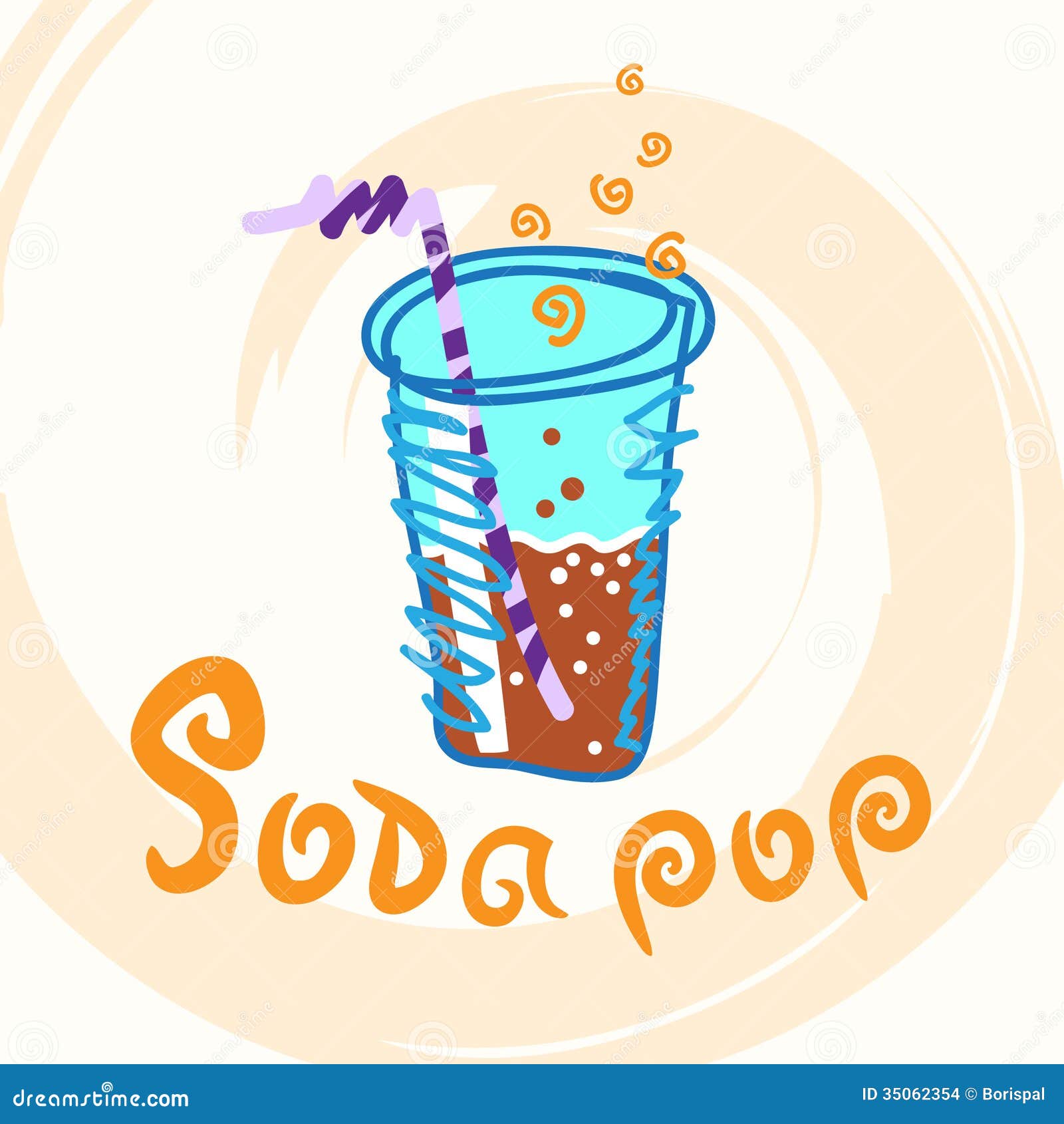 Frisdrank. vector illustratie. Illustration of sprankelend - 35062354