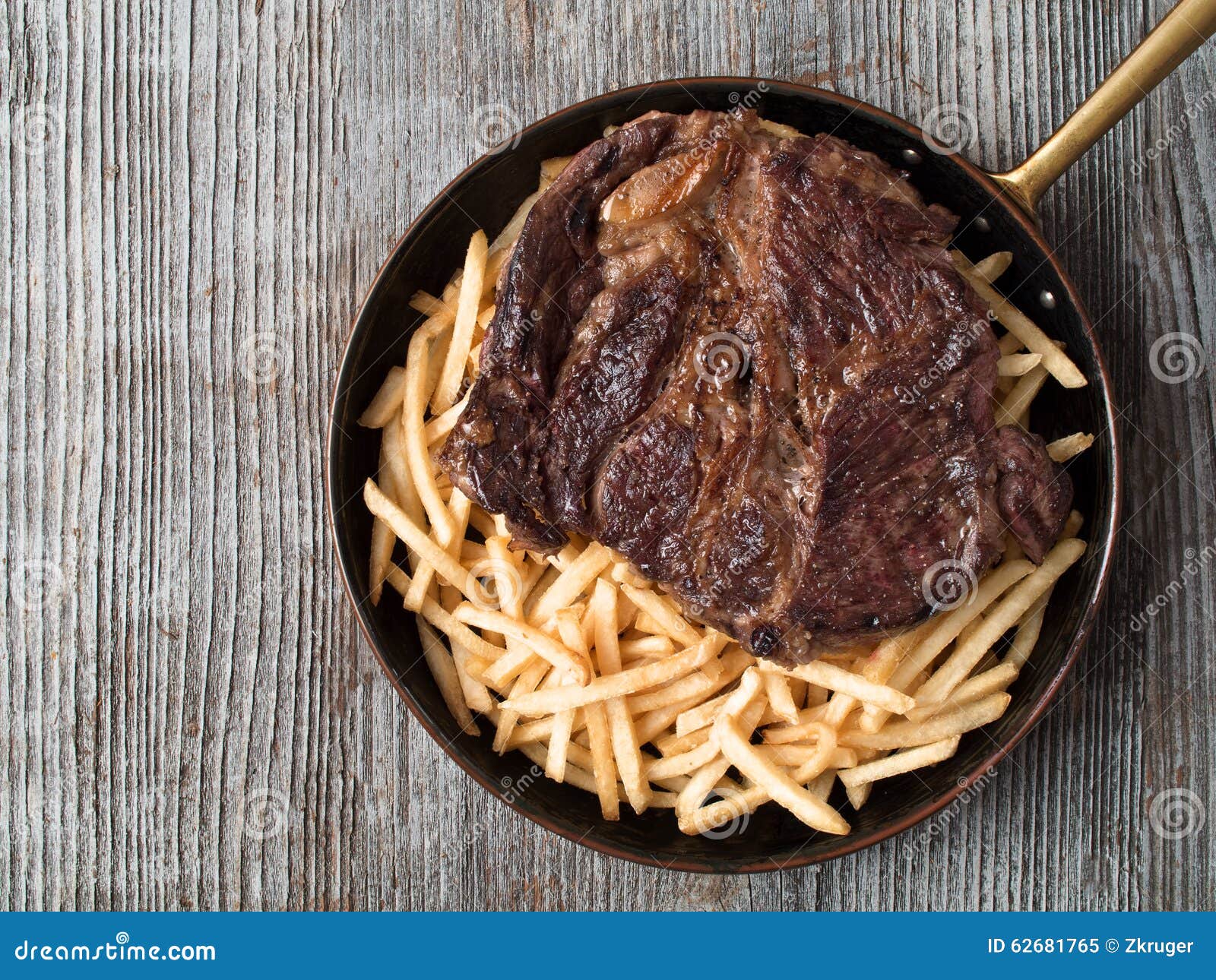 Frites Rustiques De Bifteck Image stock - Image of boeuf, amidon: 62681765