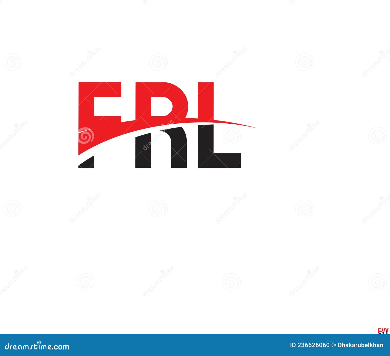 FRL Letter Initial Logo Design Vector Illustration Stock Vector ...