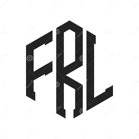 FRL Logo Design. Initial Letter FRL Monogram Logo Using Hexagon Shape ...