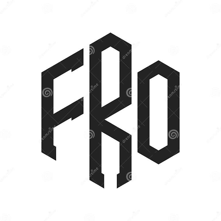 FRO Logo Design. Initial Letter FRO Monogram Logo Using Hexagon Shape ...