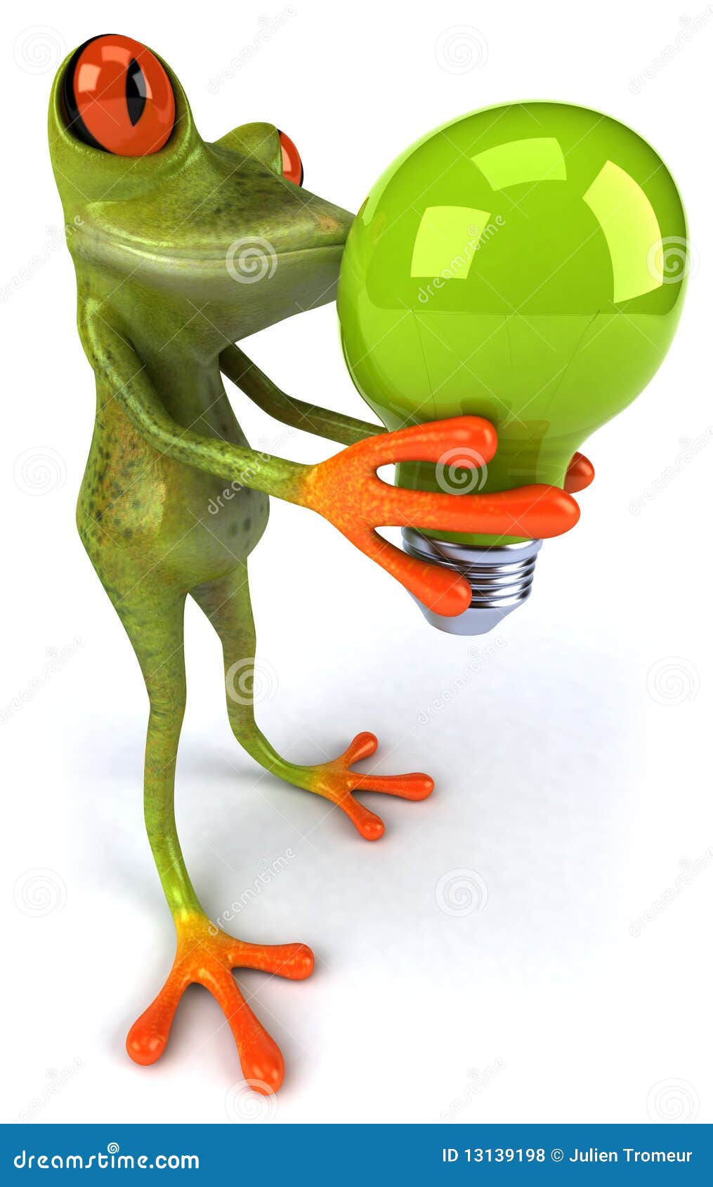 Frog With A Question Mark Stock Image | CartoonDealer.com #12800365