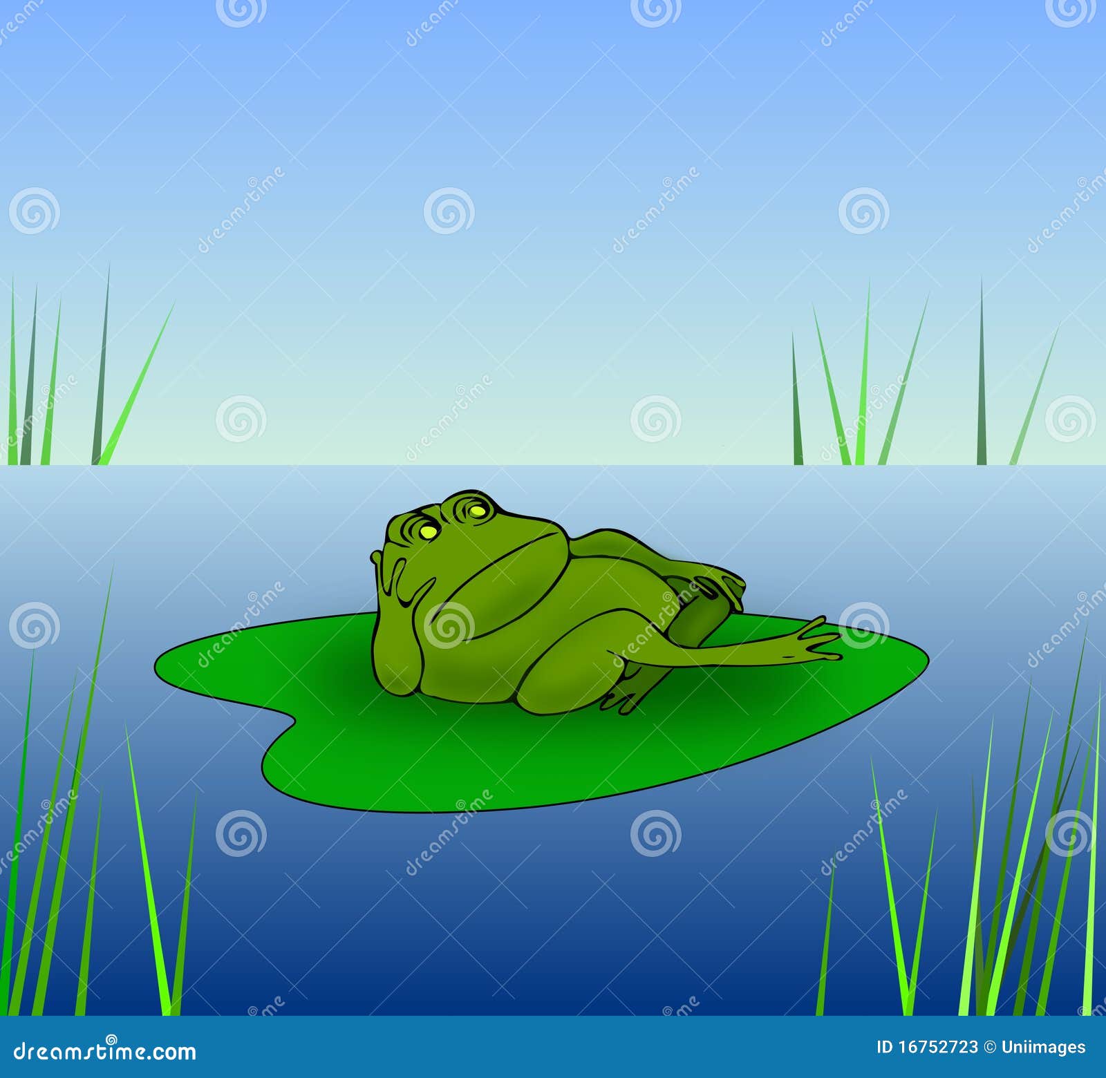 Grumpy Fat Frog Cartoon Character | CartoonDealer.com #21144673